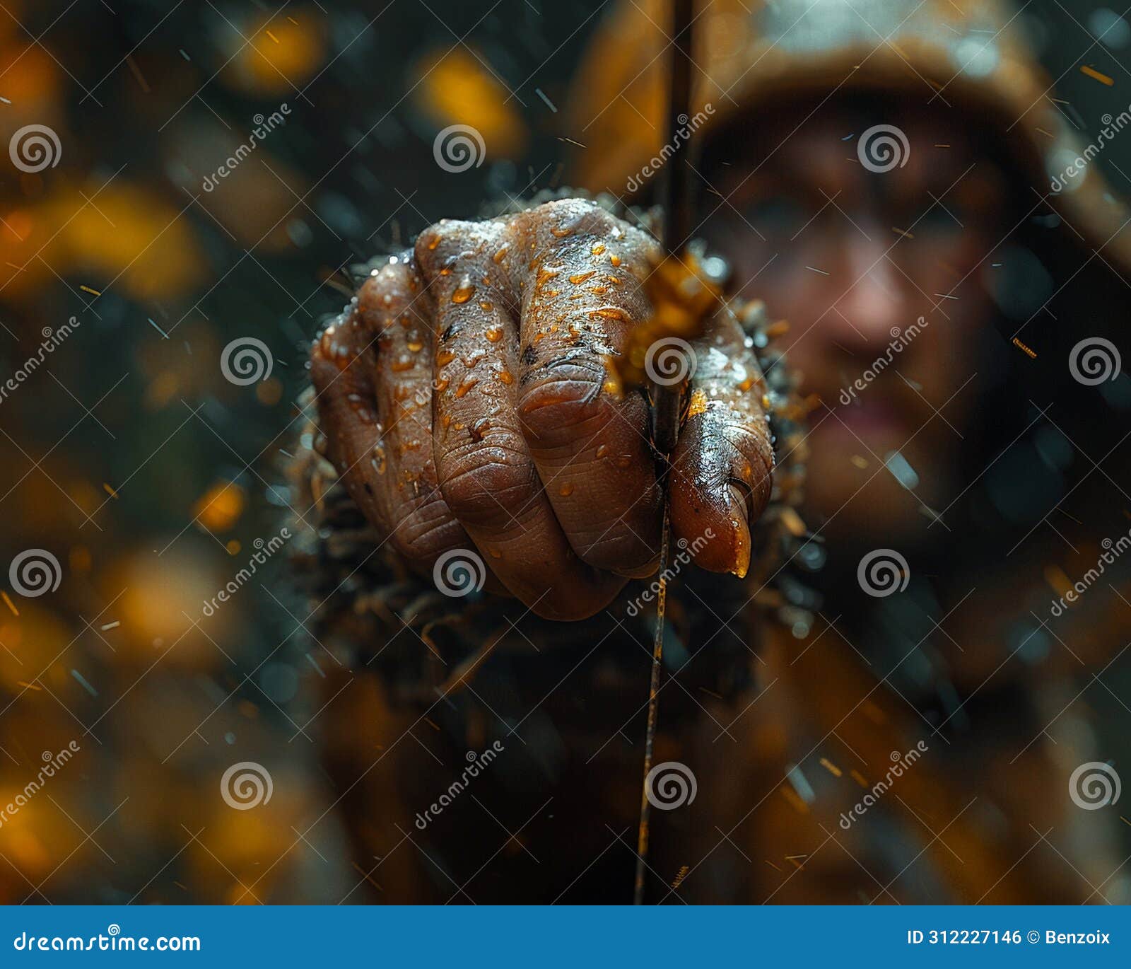 Hand Pulling Back a Slingshot Stock Photo - Image of precision, blast ...