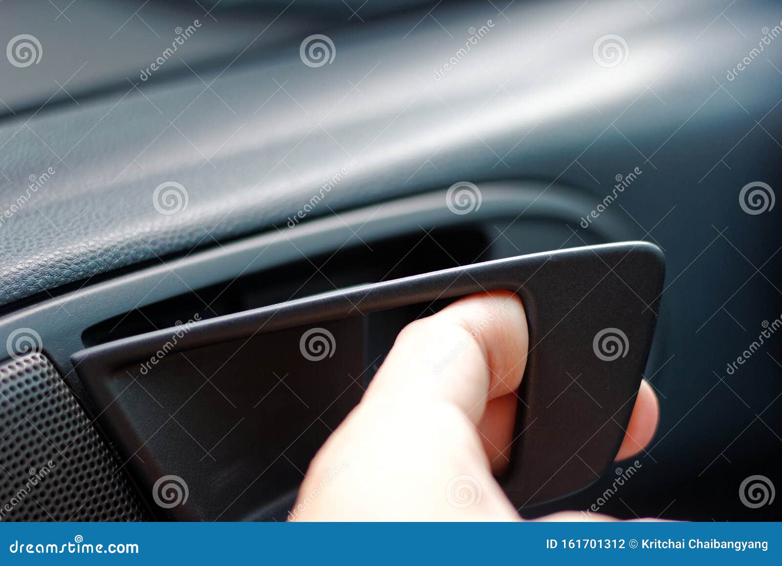 Hand Pulling Interior Car Door Handle Stock Photo - Image of closeup ...