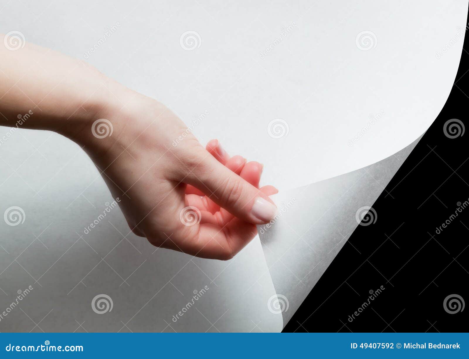 Hand Pulling Paper From Envelope Stock Photography | CartoonDealer.com ...