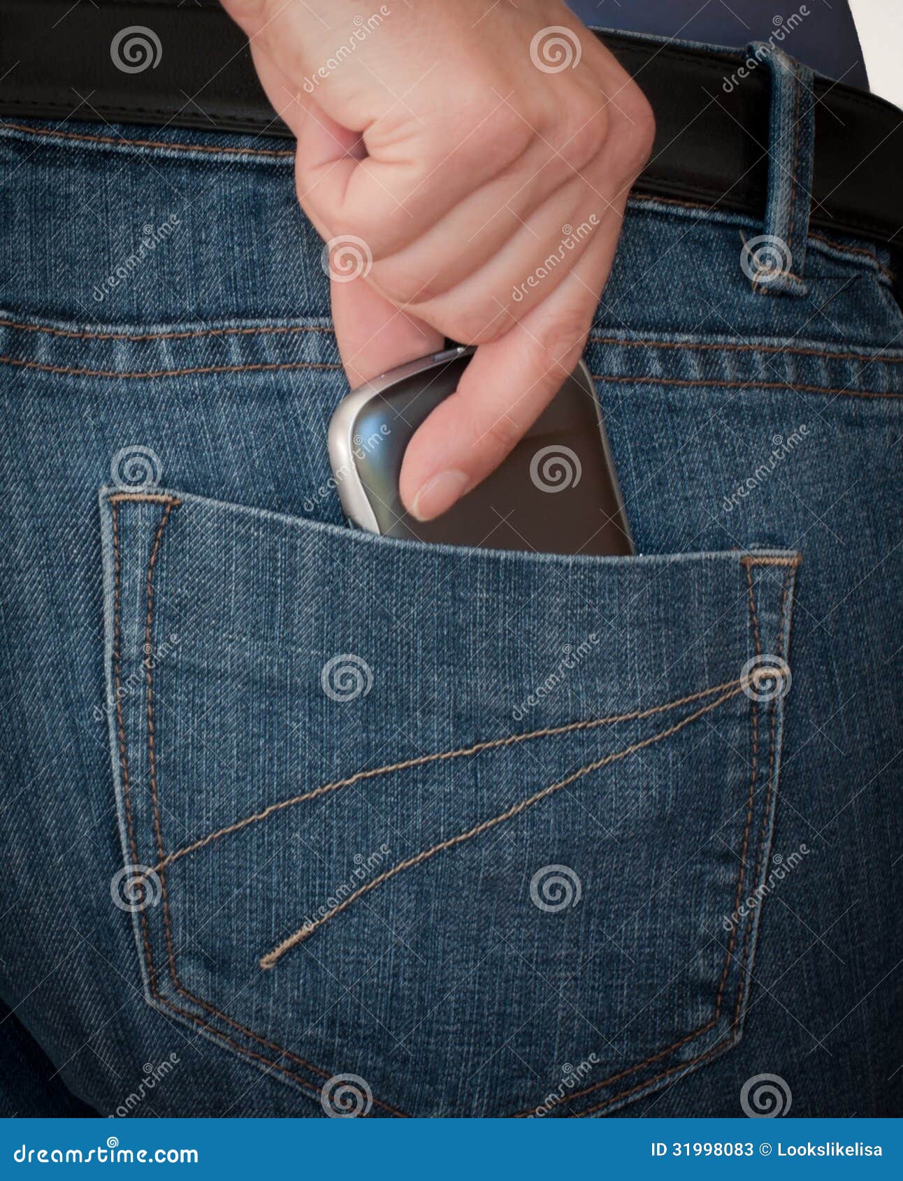 Hand Pulling Smartphone Out of Pocket Stock Image - Image of pants ...