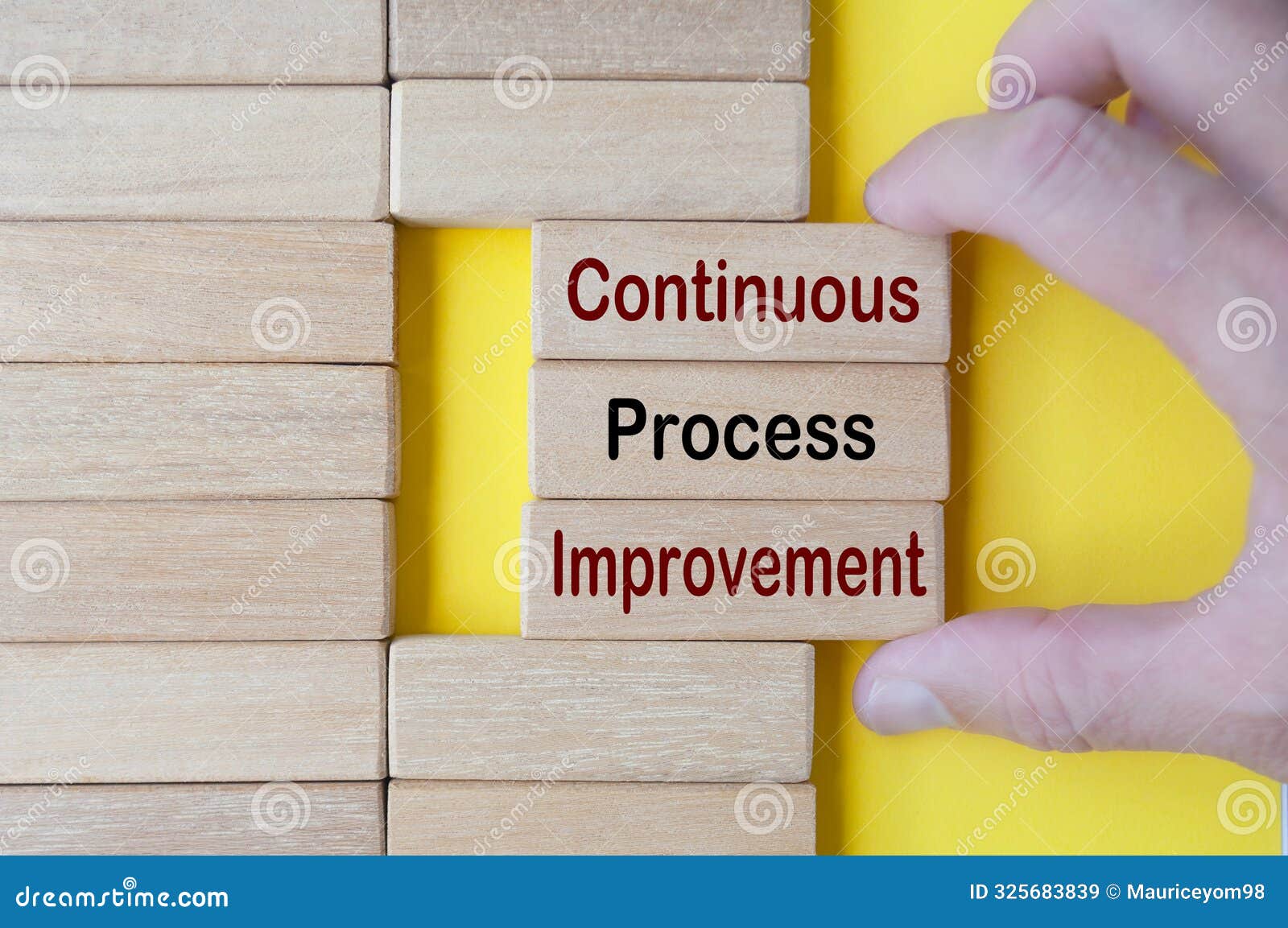 Hand Pulling Wooden Blocks with Continuous Process Improvement Text ...