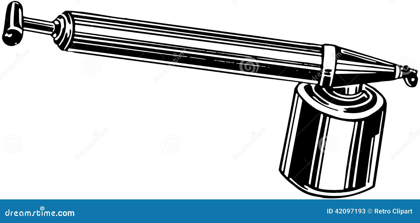 Hand Pump stock vector. Illustration of forties, accessories - 42097193