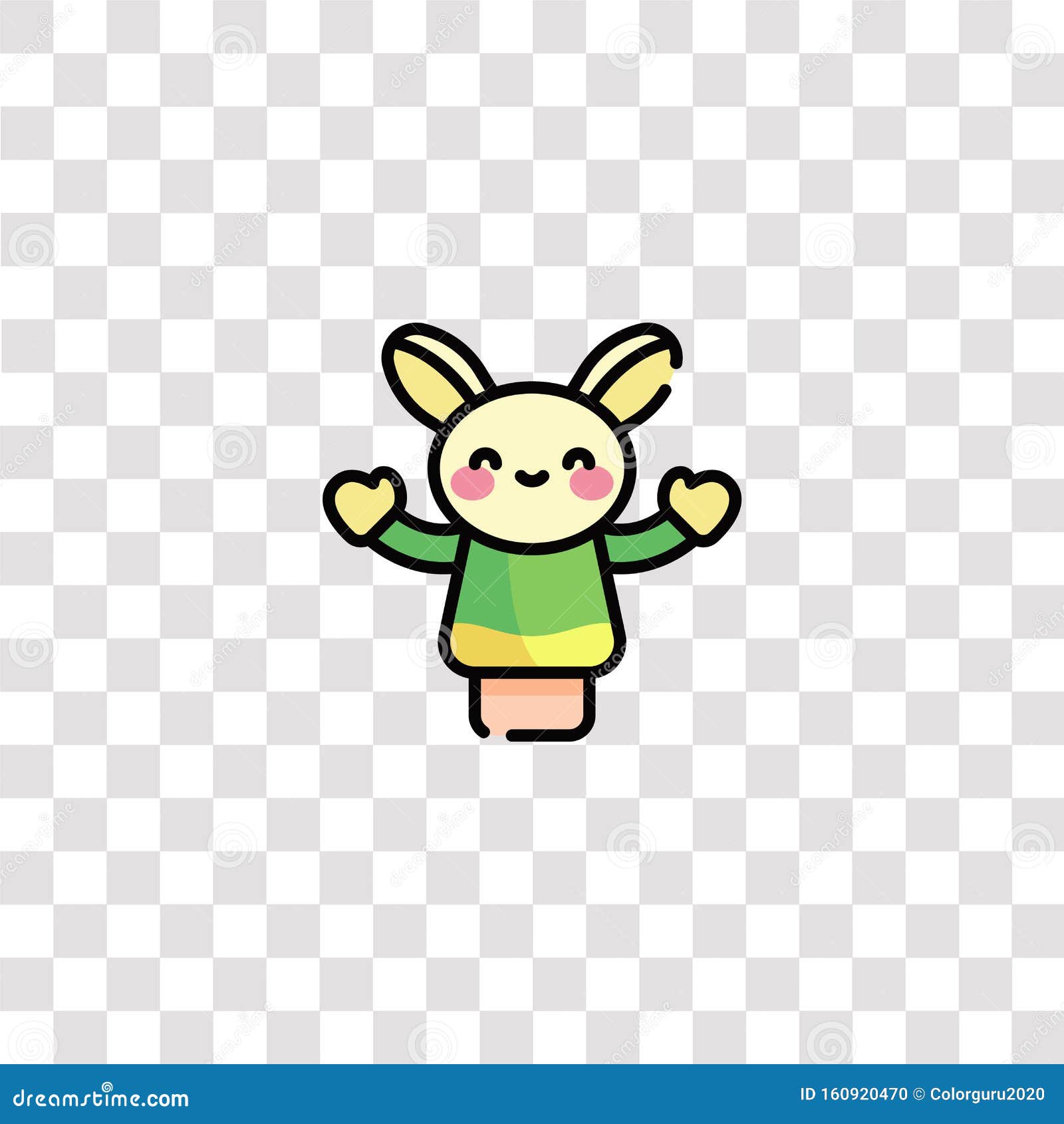 Hand Puppet Icon Sign and Symbol. Hand Puppet Color Icon for Website ...