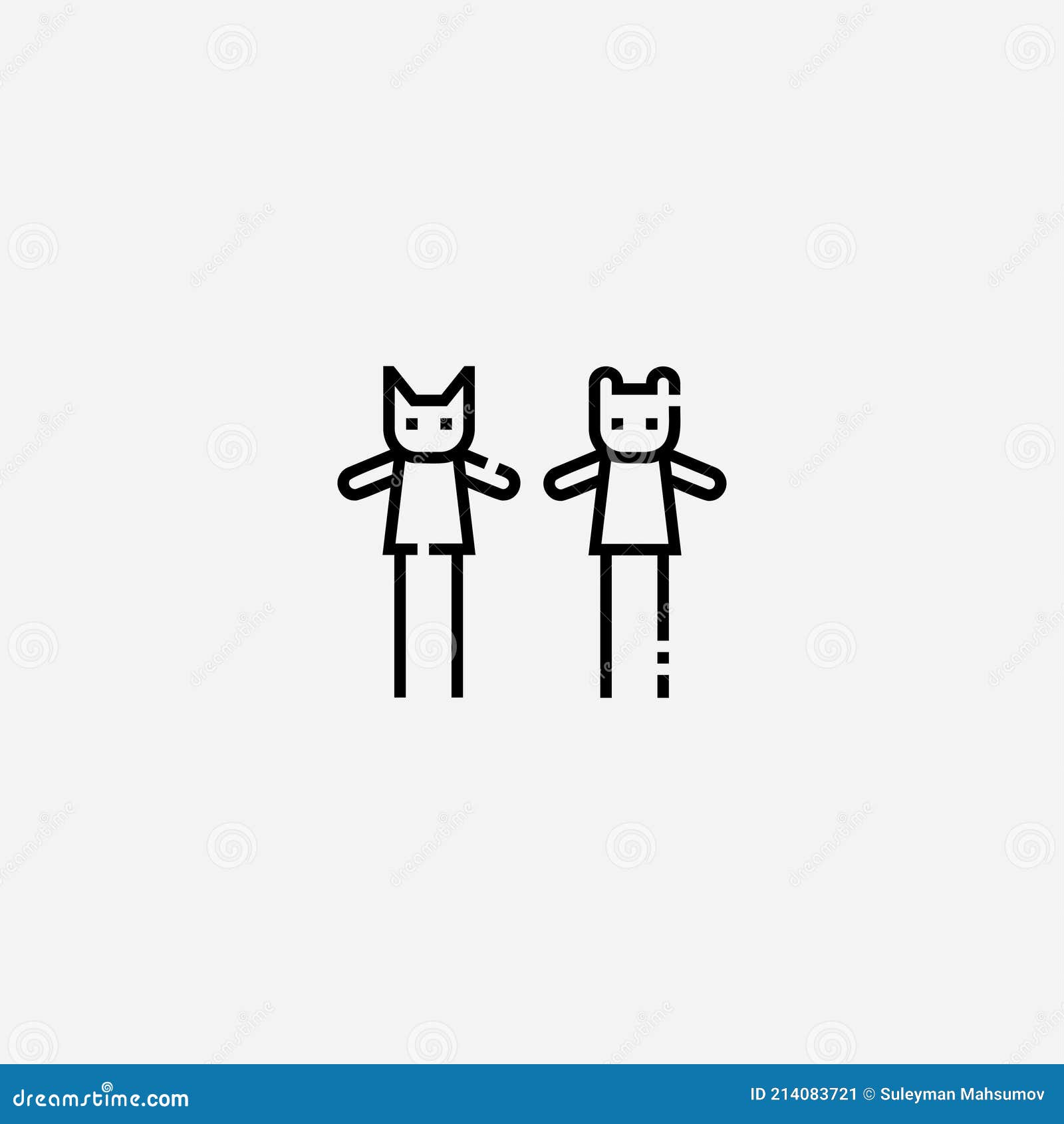 Hand Puppet Vector Icon Sign Symbol Stock Vector - Illustration of ...