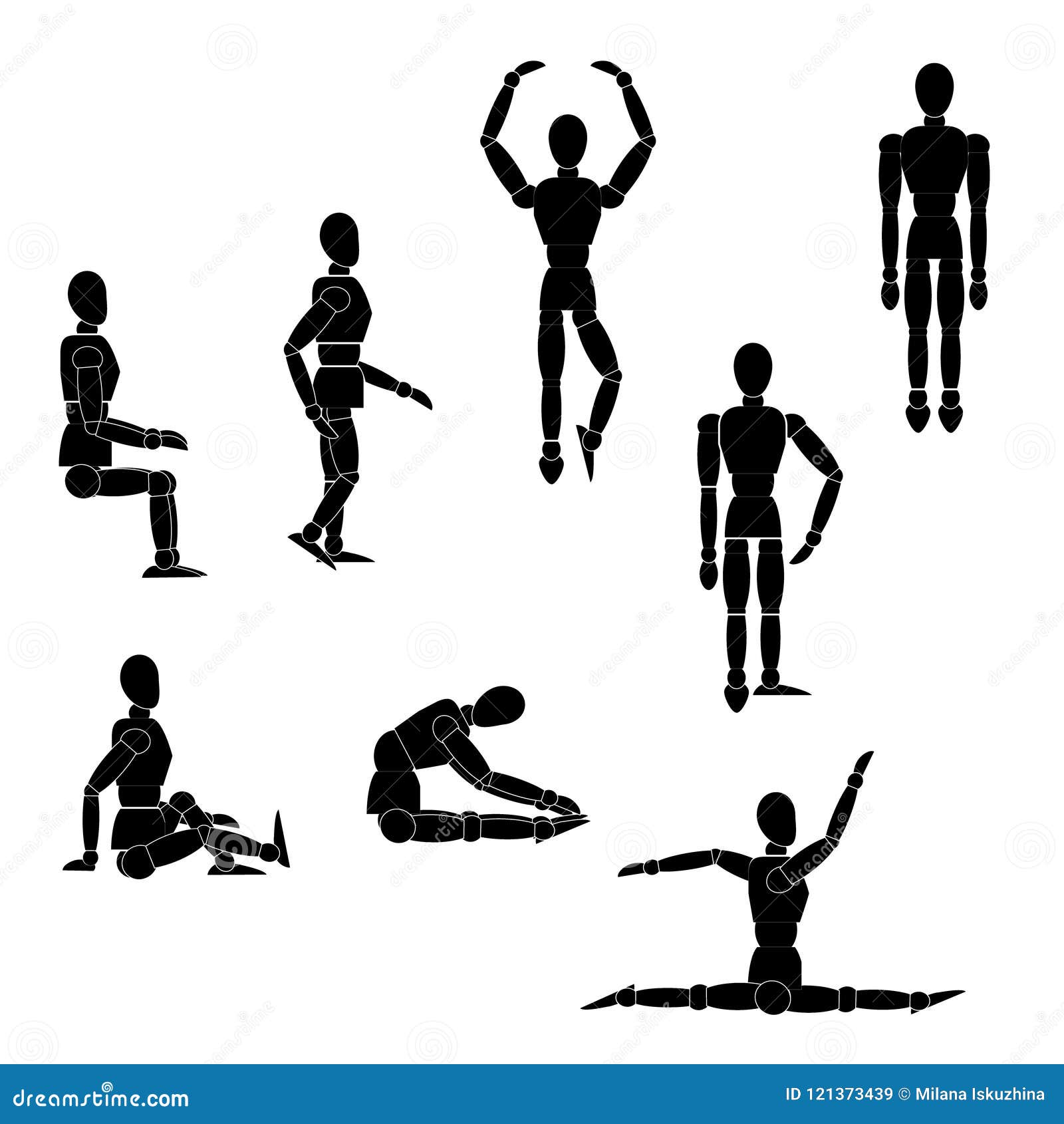 Hand with Puppet. Vector Illustration Stock Vector - Illustration of ...