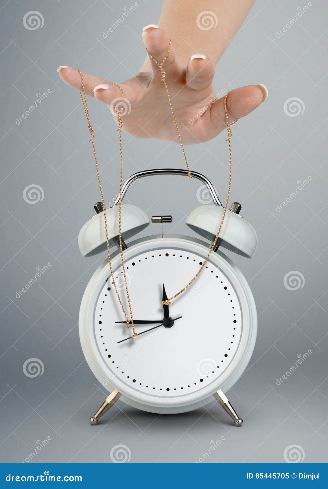 Hand Puppeteer Manipulating Clock, Time Management Concept Stock Image ...