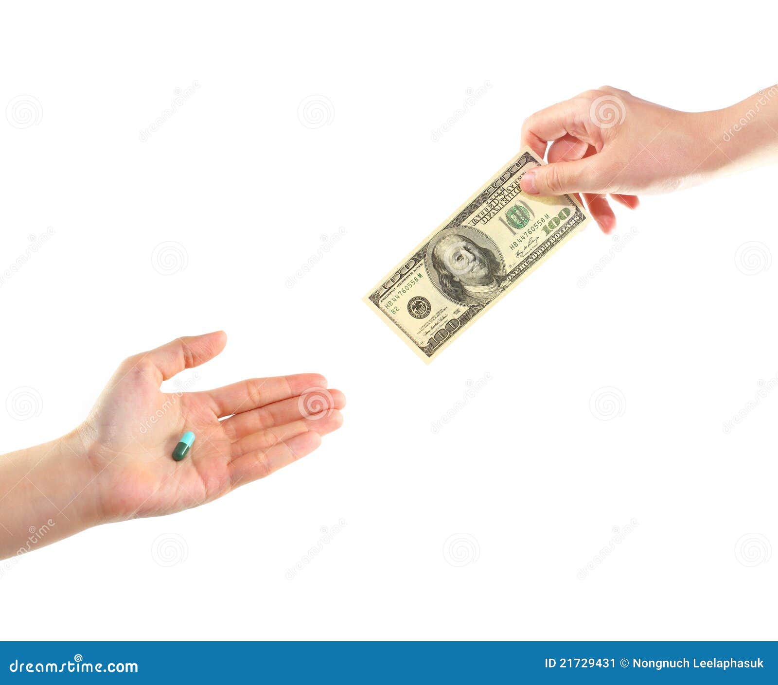 Hand Purchase and Sale of Medicine Stock Image - Image of accept ...