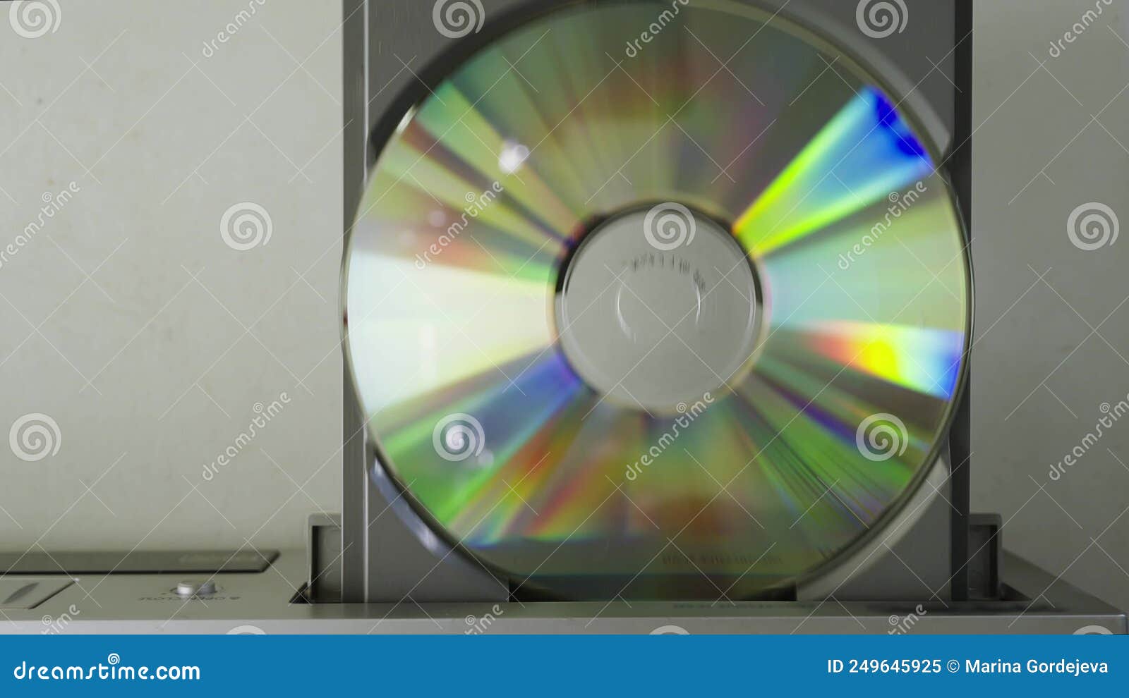 Hand Push Button for Disk Ejection DVD or CD Player. CD-ROM Drive with ...