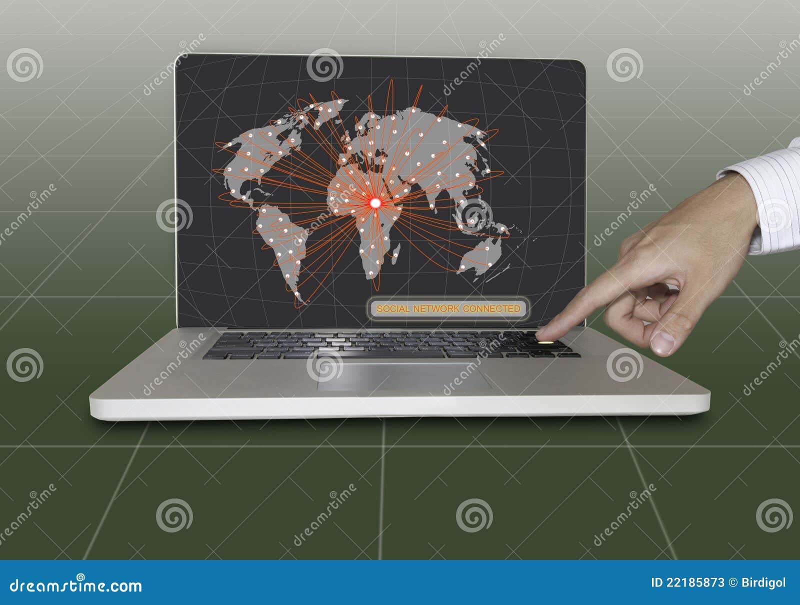 Hand Push A Buttton Royalty-Free Stock Photography | CartoonDealer.com ...