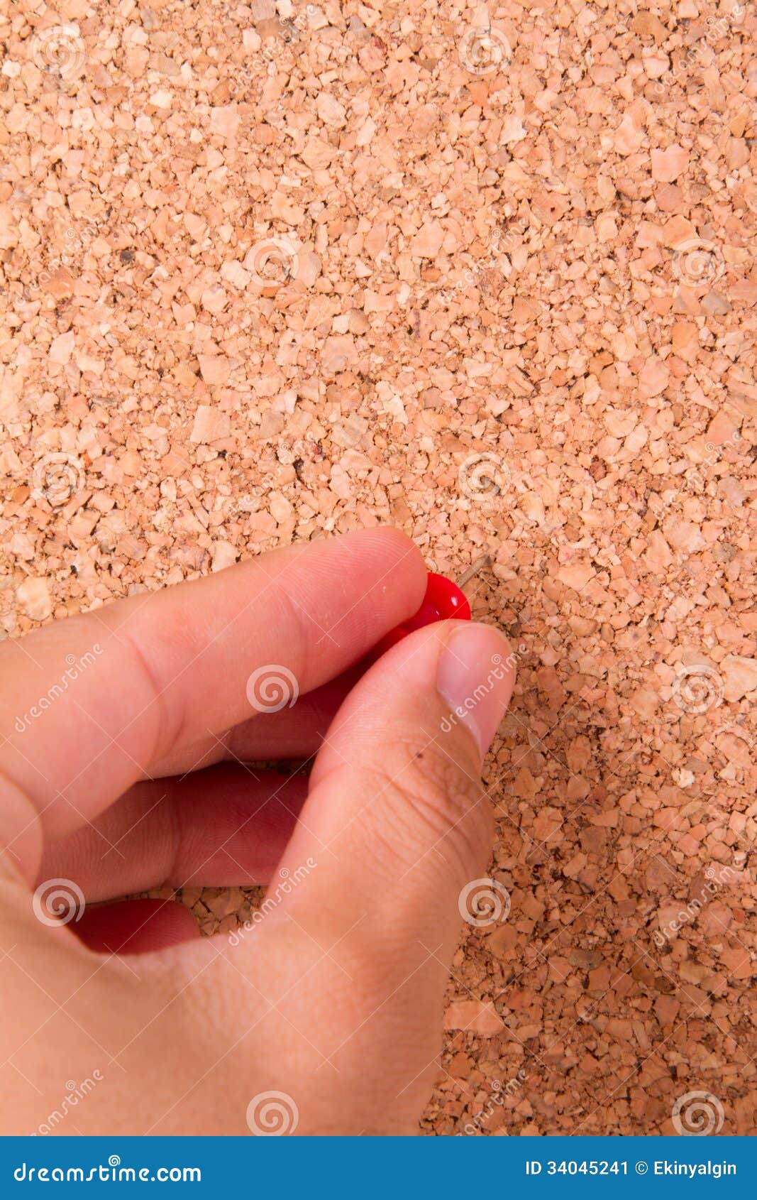 Hand and Push Pin stock image. Image of wood, background - 34045241