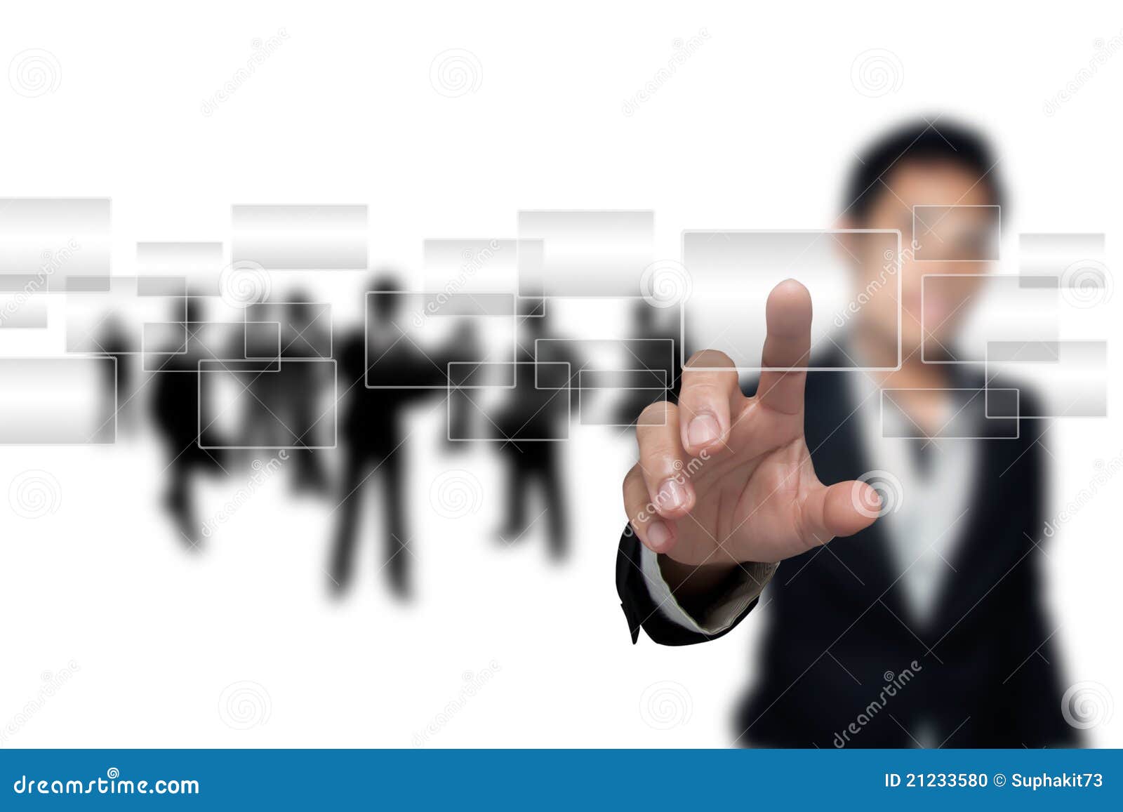 Hand pushing. stock photo. Image of desktop, high, push - 21233580