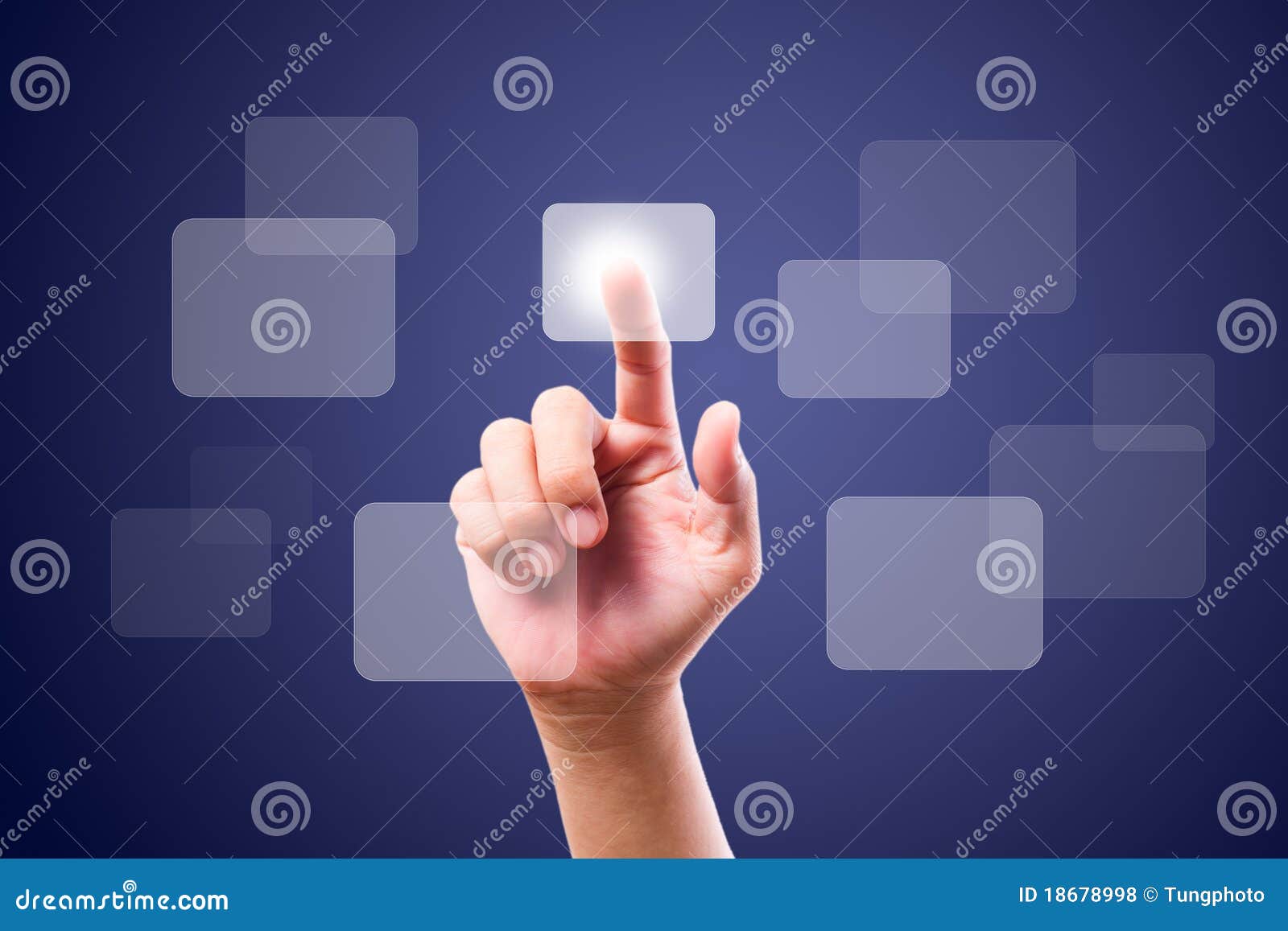 Hand pushing button stock photo. Image of desktop, advanced - 18678998