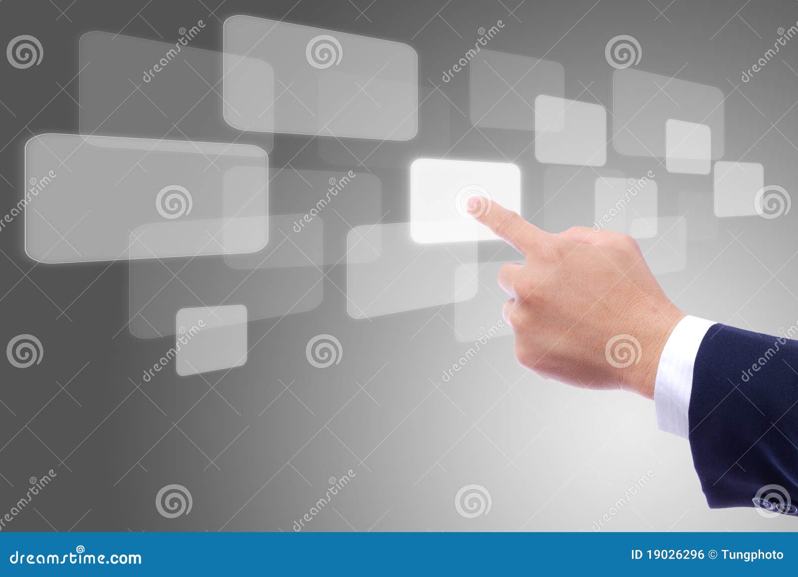 Hand pushing button stock photo. Image of cyberspace - 19026296