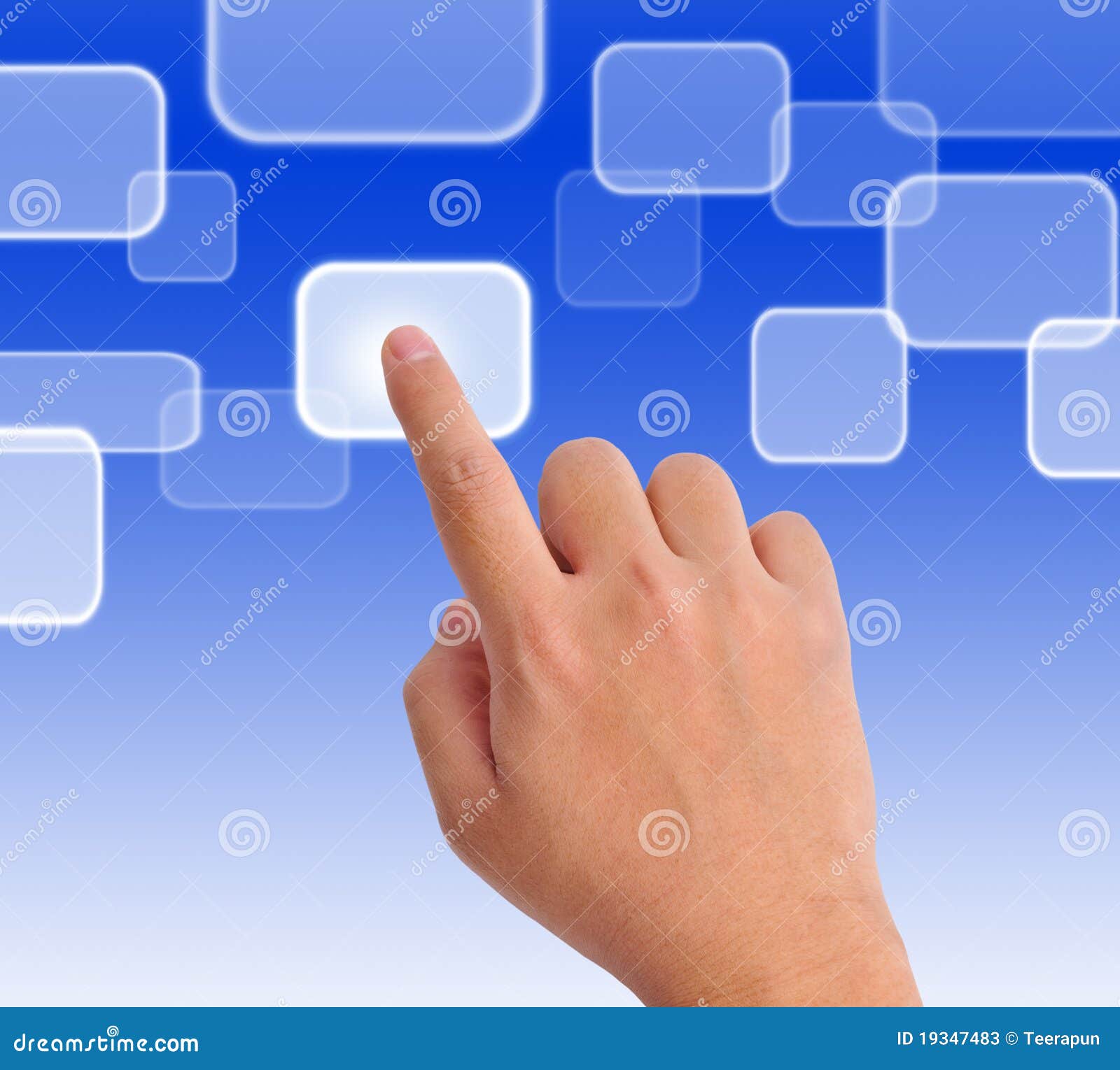 Hand pushing a button stock image. Image of choose, background - 19347483