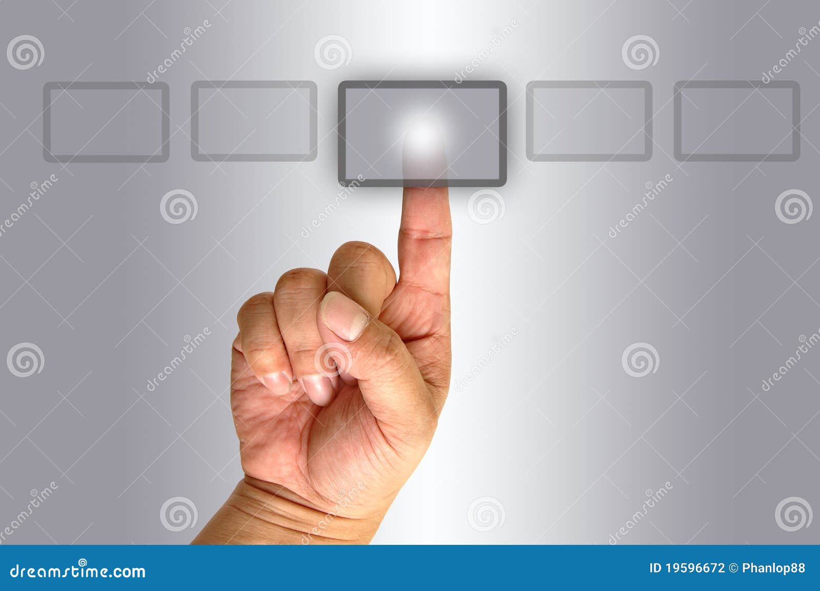 Hand pushing the button stock photo. Image of metaphor - 19596672