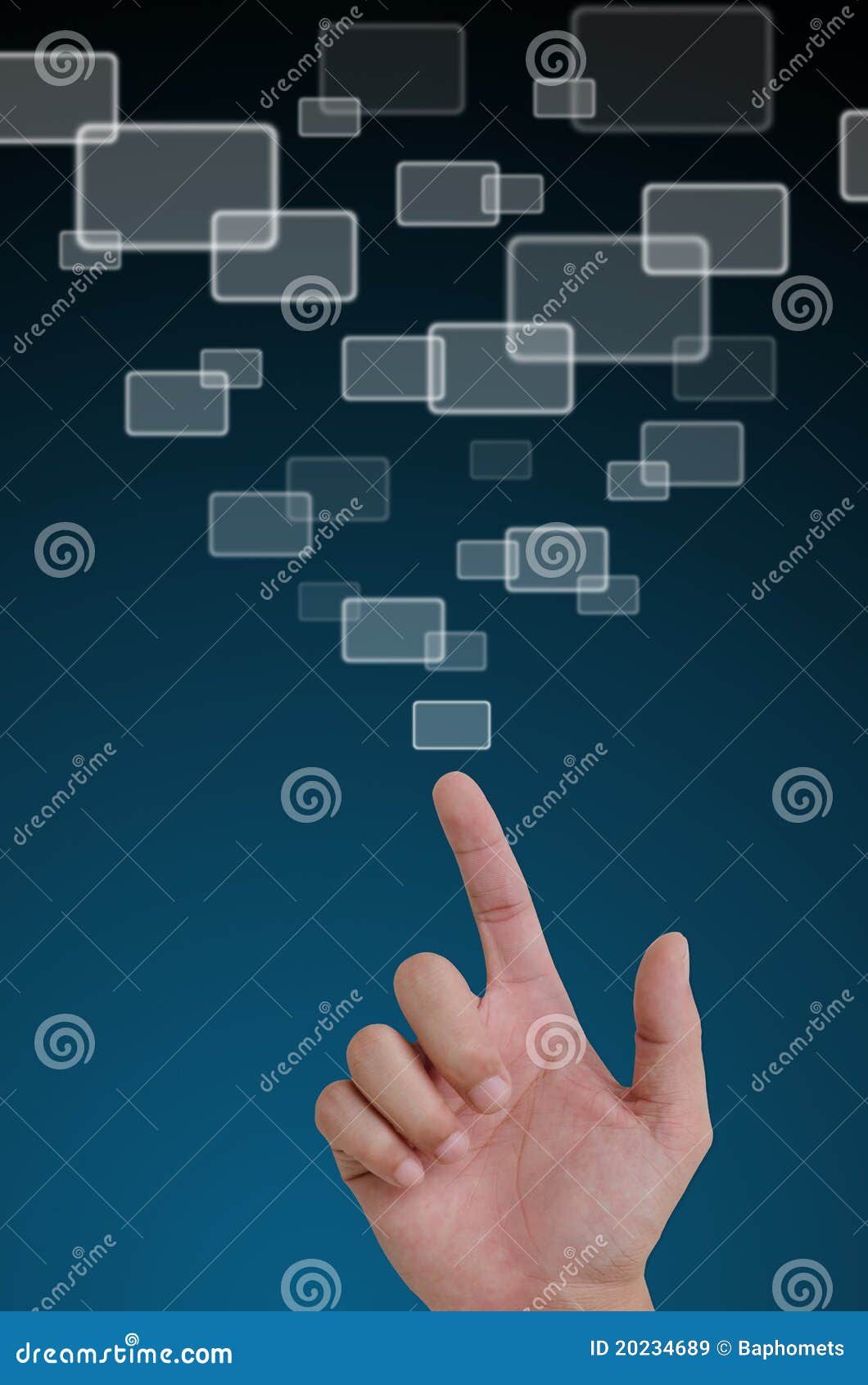 Hand pushing a button. stock image. Image of control - 20234689