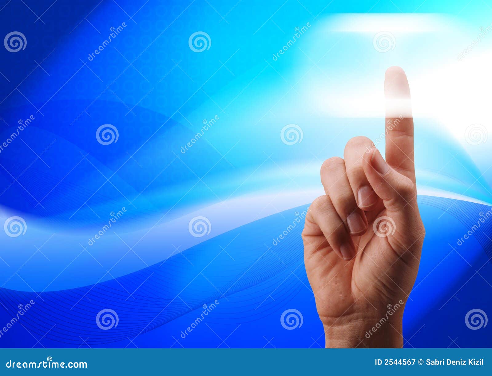 Hand pushing a button stock illustration. Illustration of freedom - 2544567