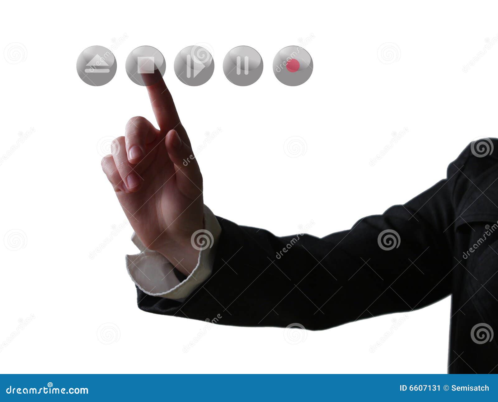Hand pushing button stock image. Image of caucasian, aspirations - 6607131