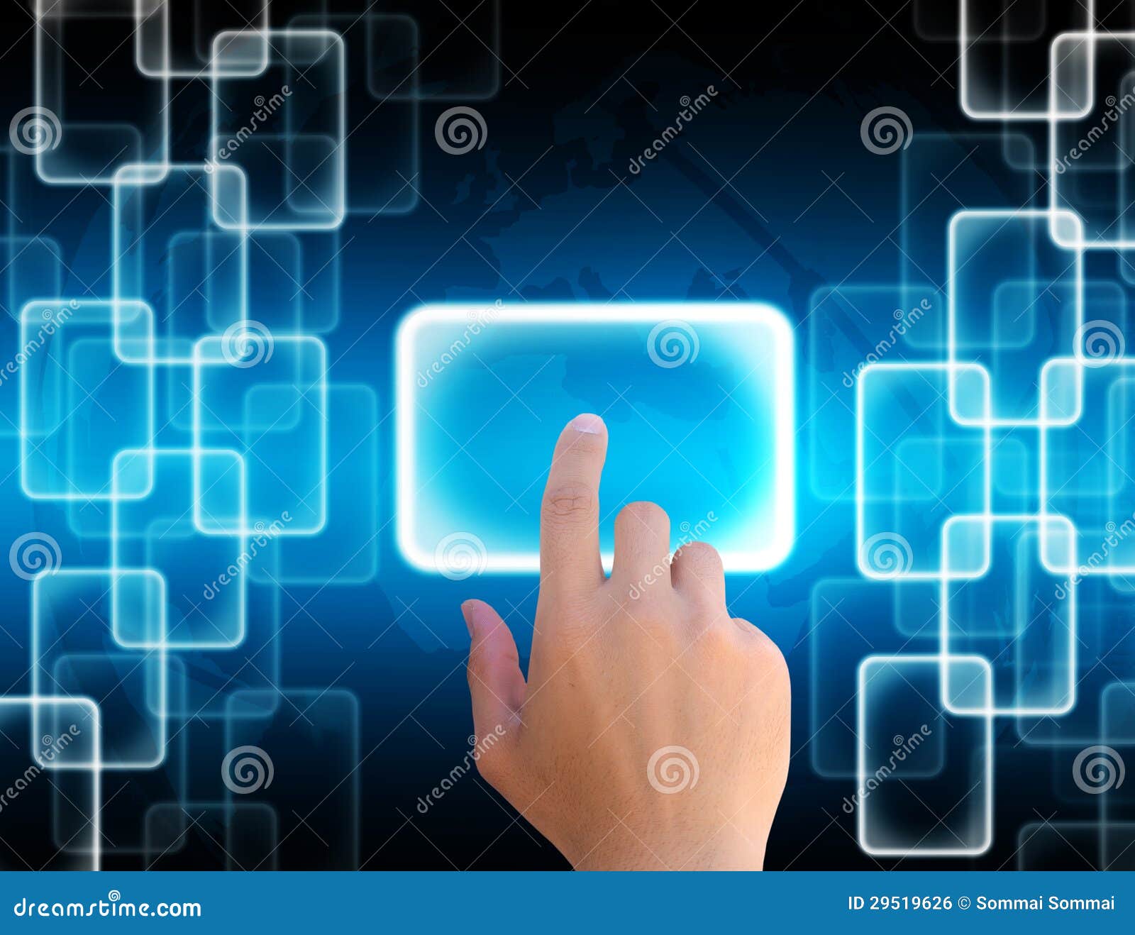 Businessman Hand Pushing Button Stock Illustrations – 851 Businessman ...