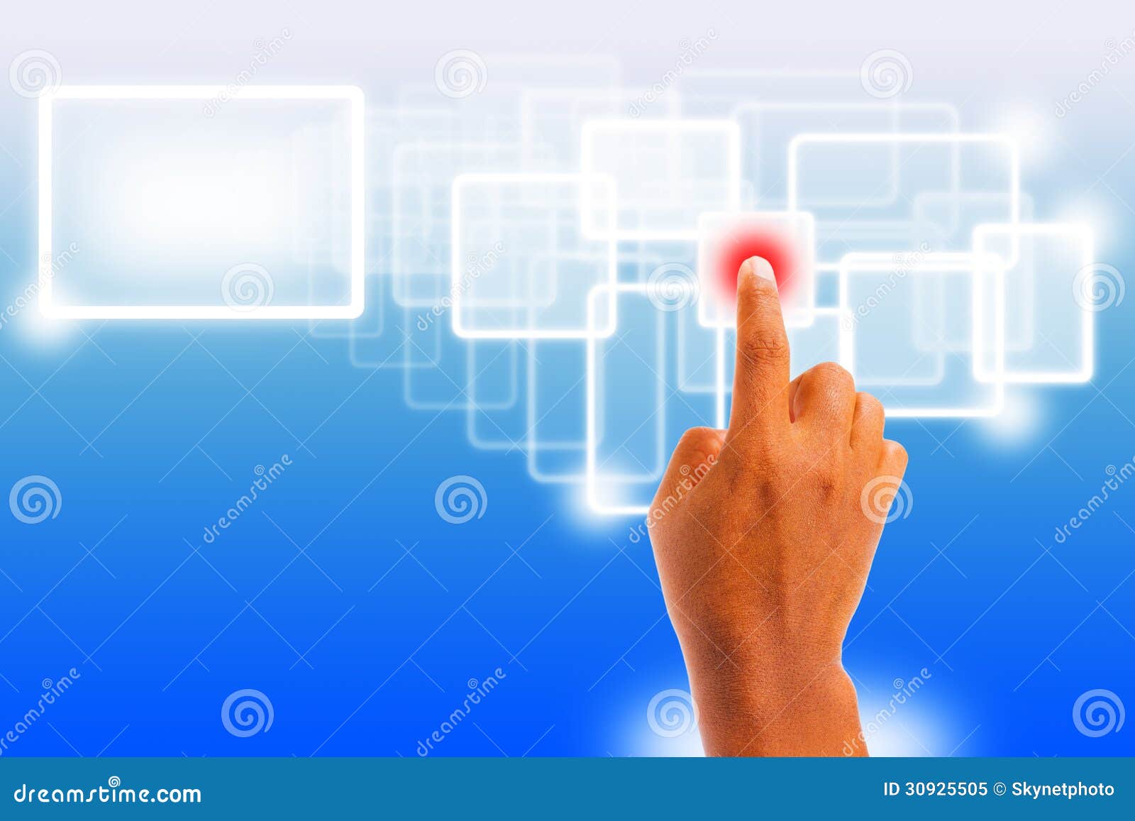 Hand pushing a button stock image. Image of choosing - 30925505