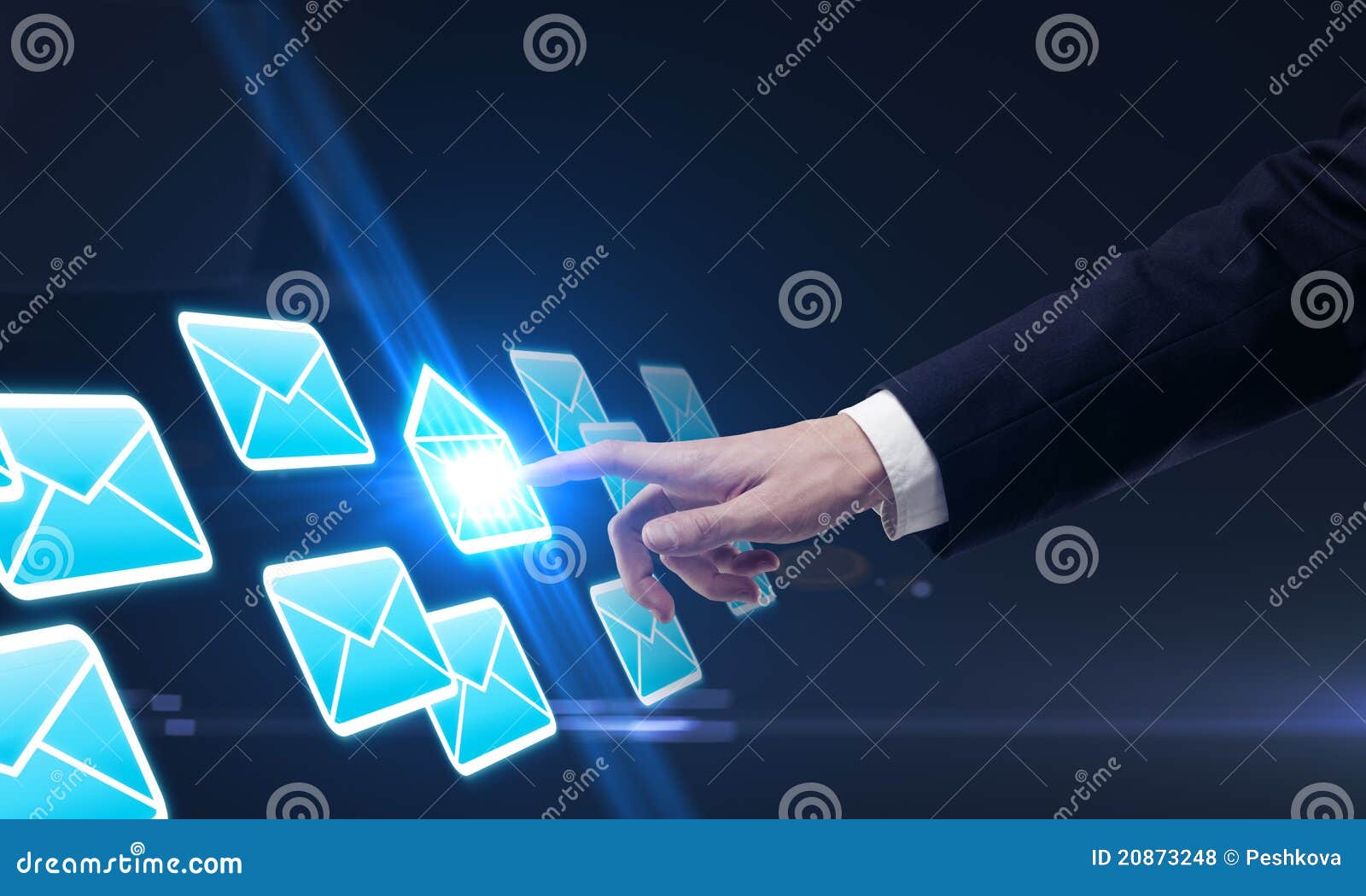 Envelope Box Input Infographic Cartoon Vector | CartoonDealer.com #84705661