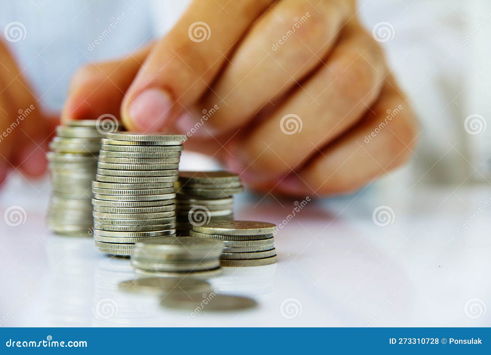 Hand Put Coin To Stack, Investment Concept Stock Photo - Image of ...