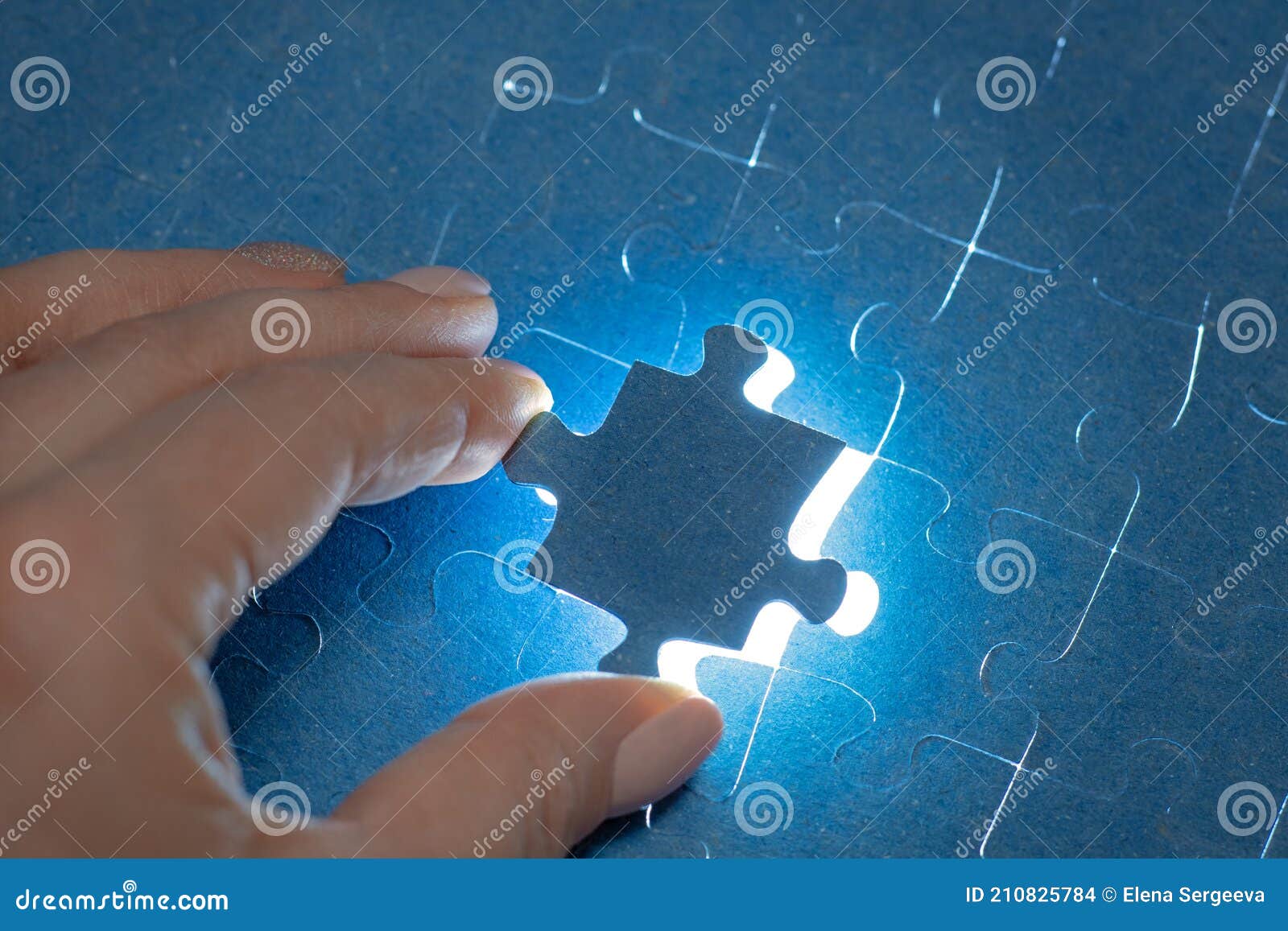 Putting the Last Final Piece of the Puzzle in Place Stock Photo - Image ...