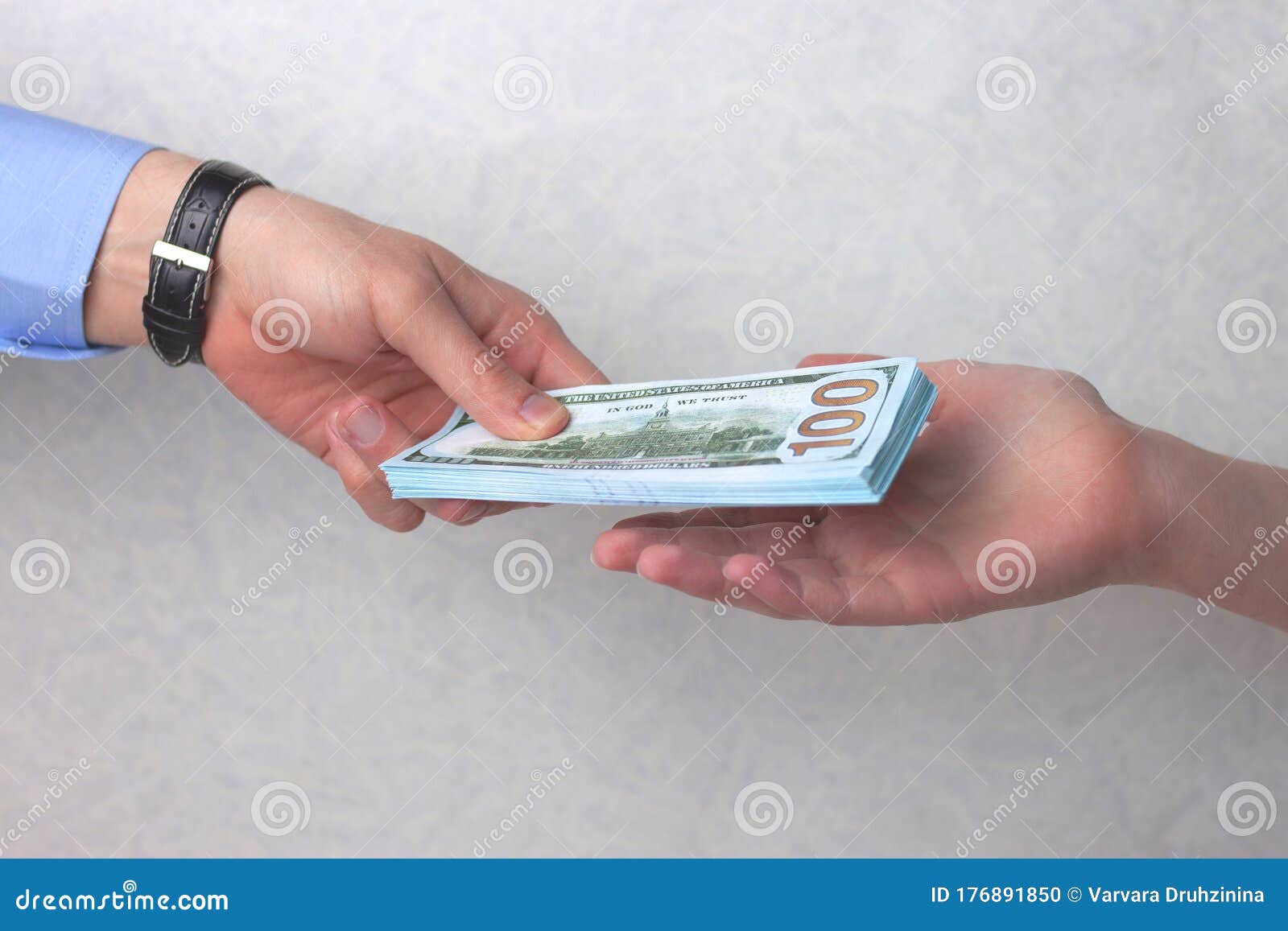 The Hand Puts the Money in a Box To Store the Accumulation Stock Photo ...