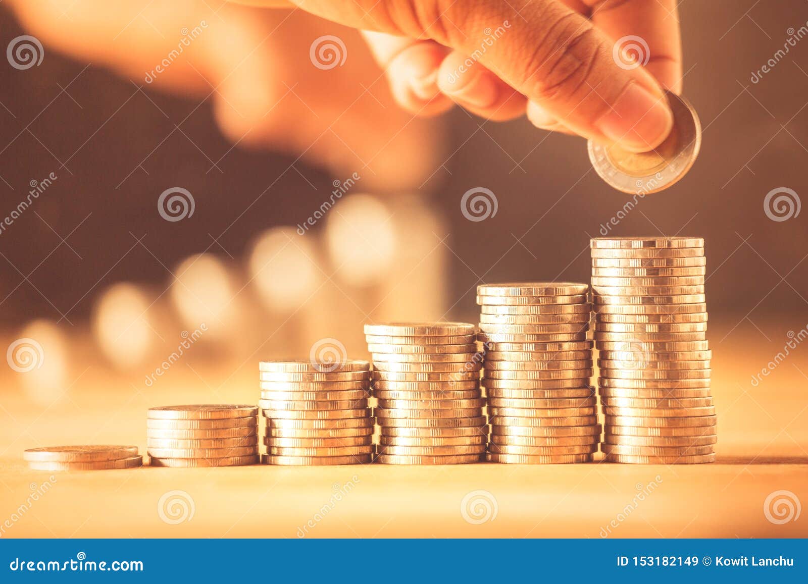 Hand Putting Money Coins Stack for Save Money Concept. Money Management ...