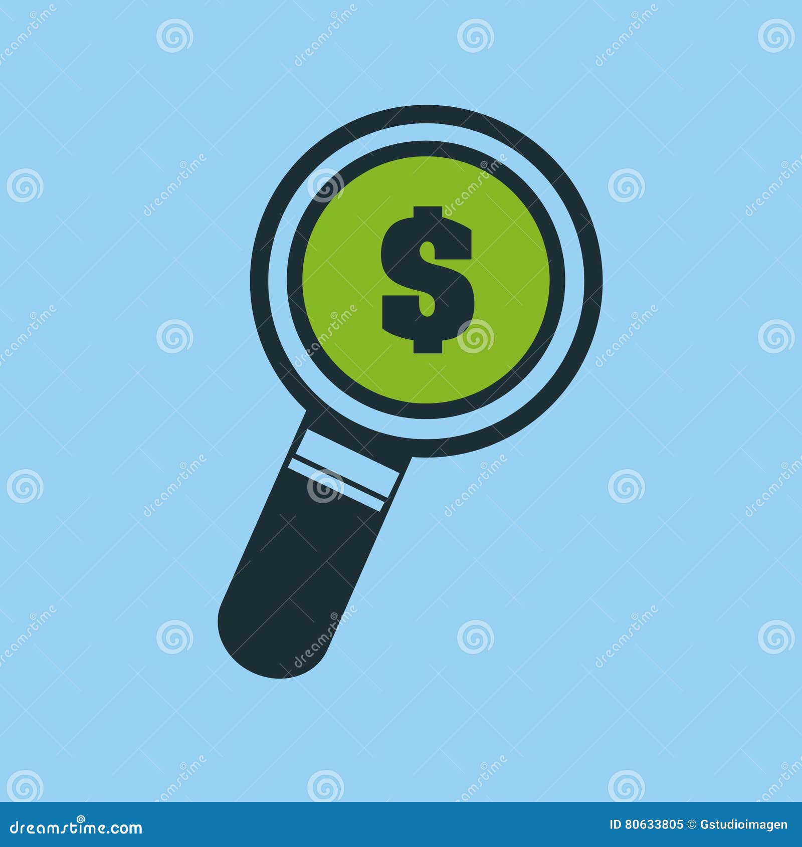 Hand putting search money stock vector. Illustration of abstract - 80633805