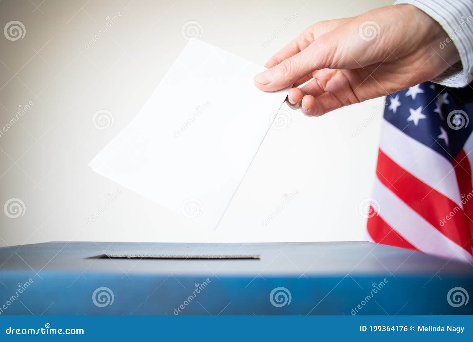 Hand Putting Vote in Ballot USA Elections Stock Photo - Image of party ...