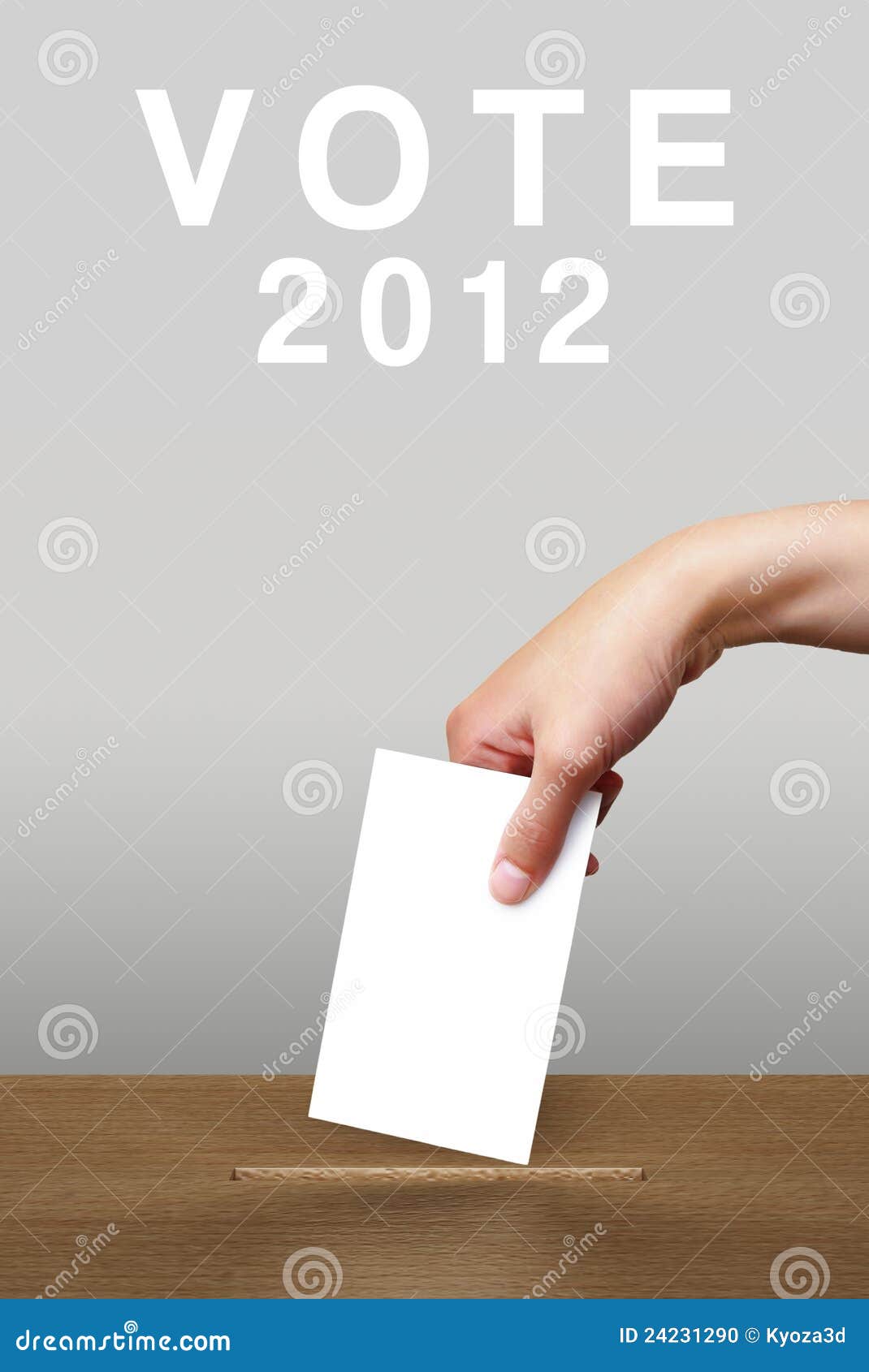 Hand Putting a Voting Ballot in a Slot of Box Stock Photo - Image of ...