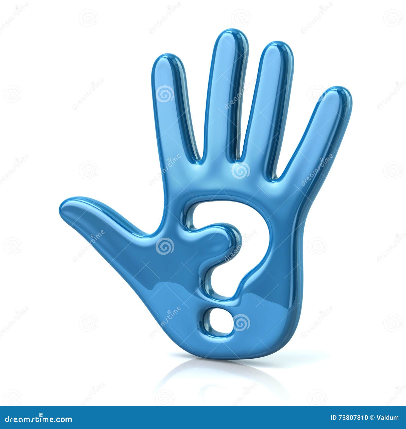 Hand and question mark stock illustration. Illustration of doubt - 73807810