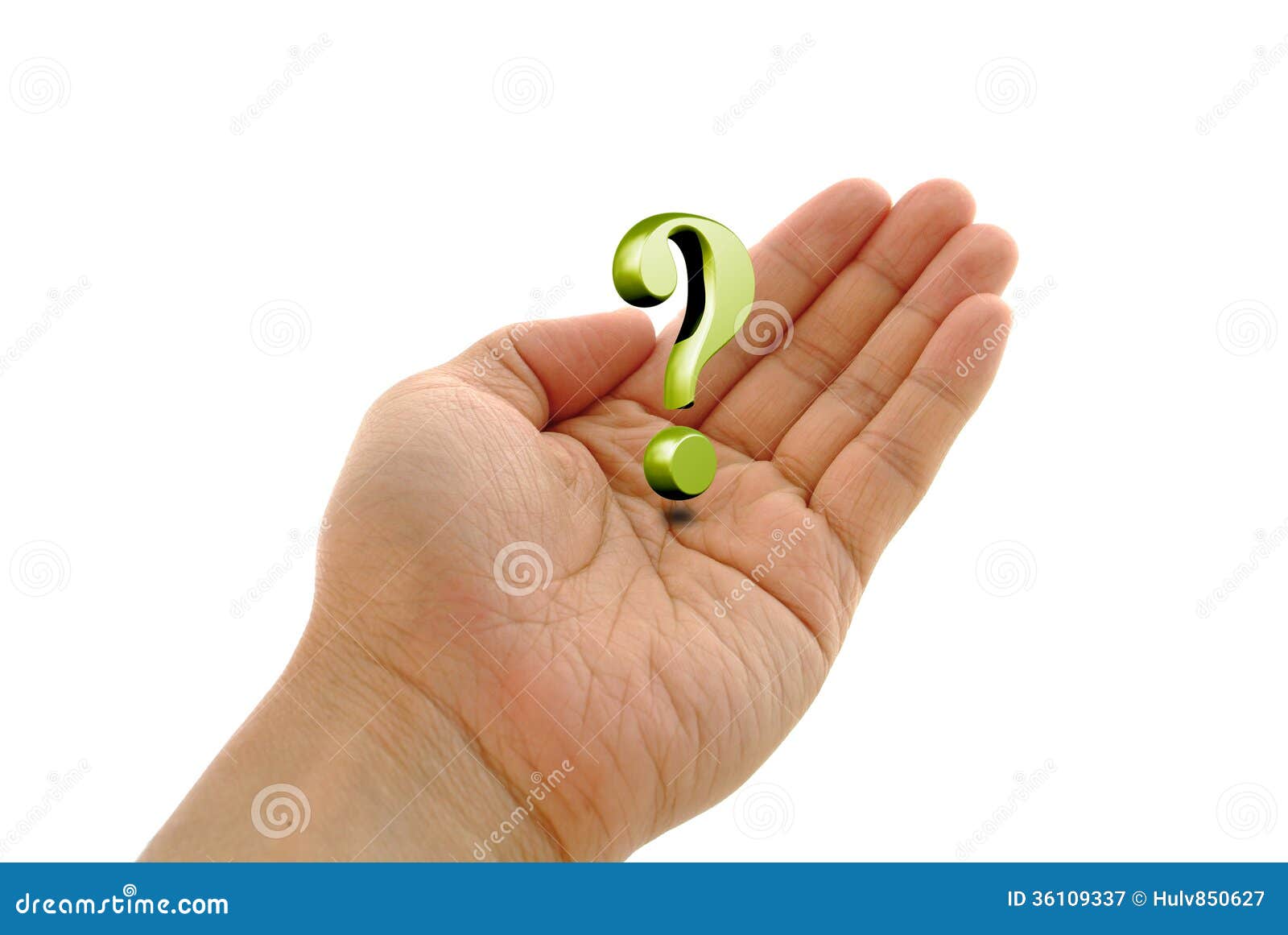 Hand with question mark stock image. Image of underneath - 36109337