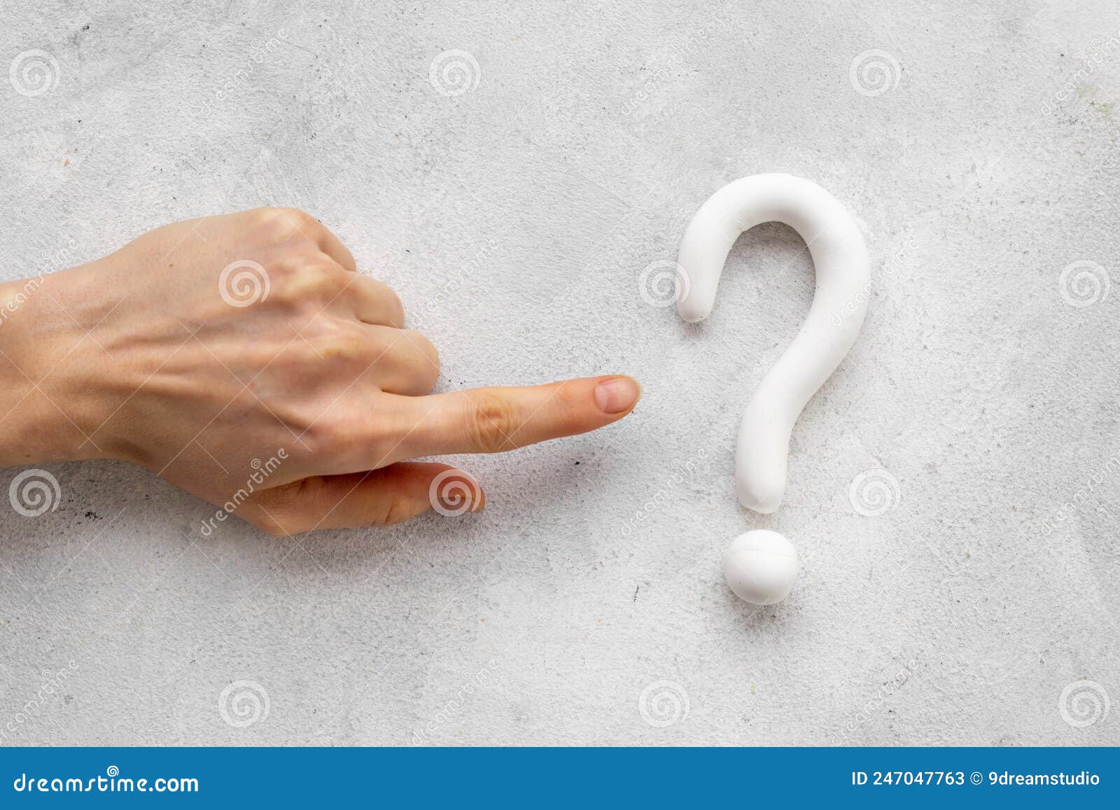 Hand with Question Mark Symbol. FAQ and Help Concept Stock Image ...
