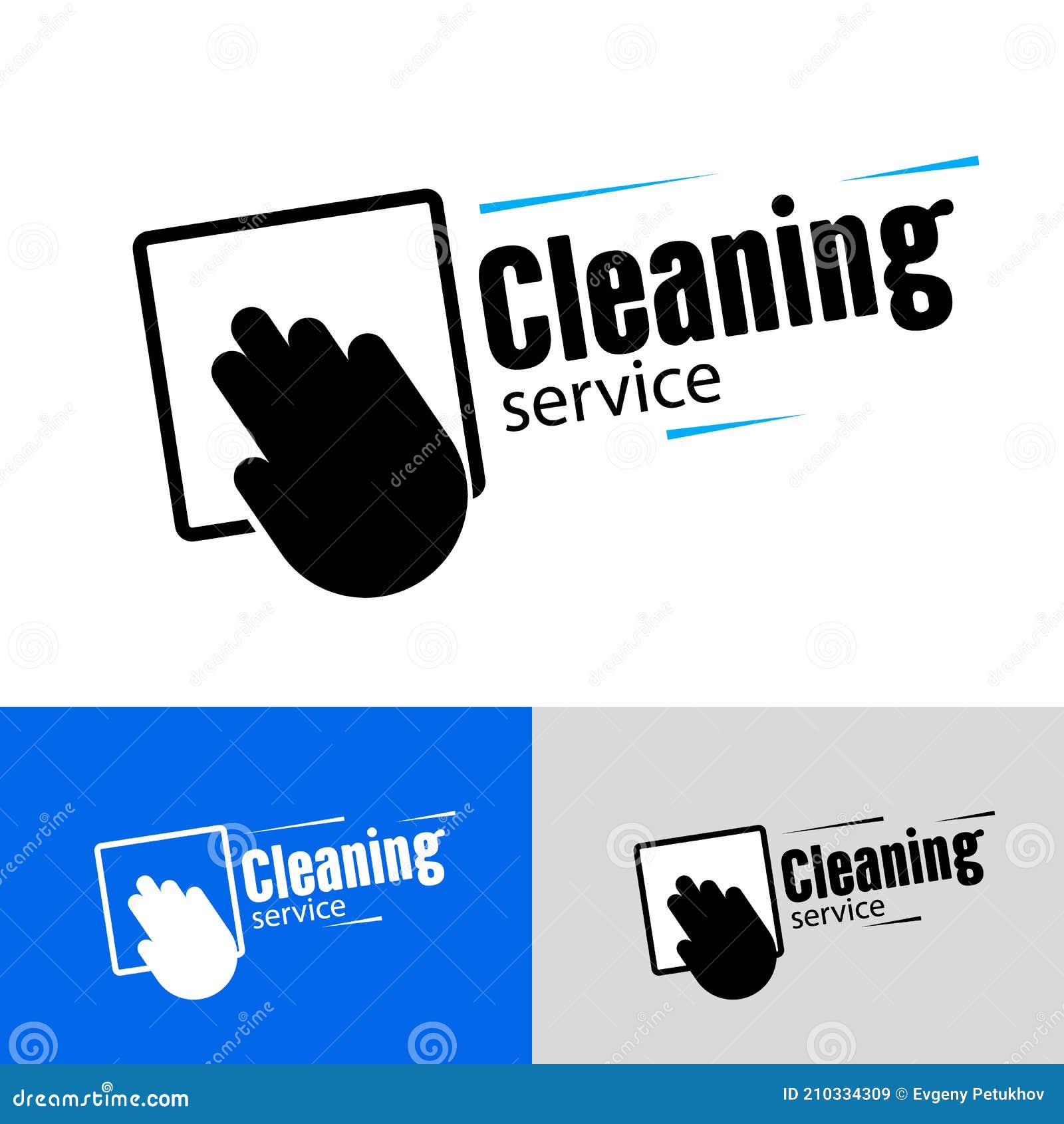 Hand and Rag. Cleaning Service Company Logo Template Stock Vector ...