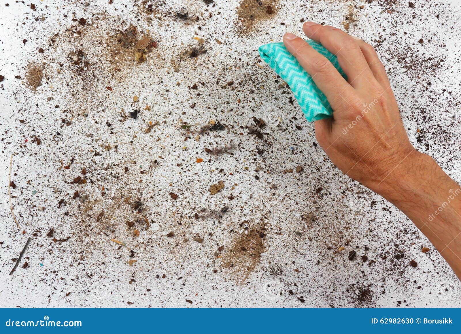 Hand with Rag is Going To Wipe Dirty Surfaces Stock Photo - Image of ...