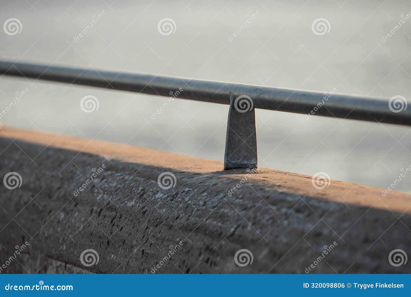Hand Railing on Concrete Wall.. Stock Photo - Image of rough, urban ...