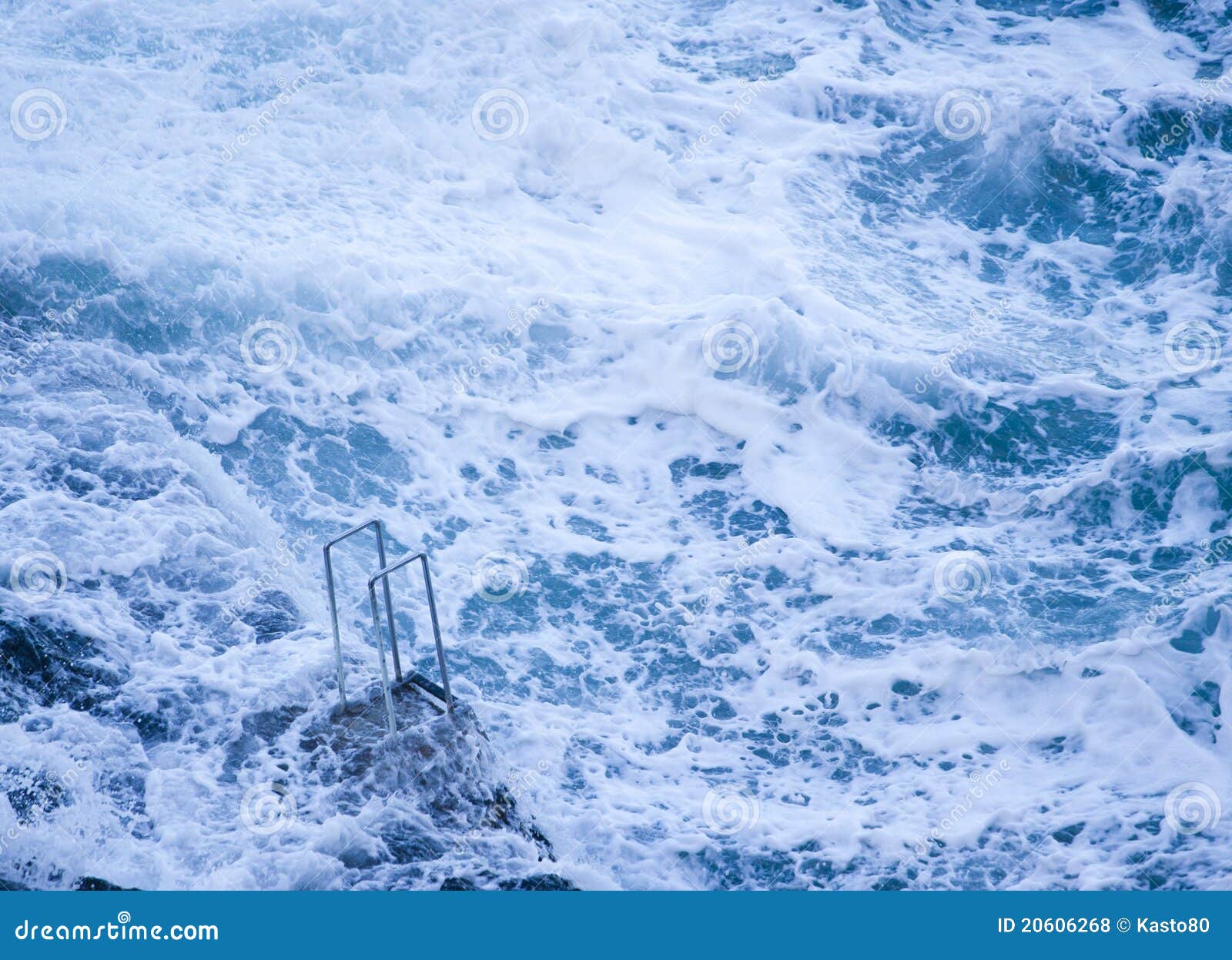 Hand-rails Over a Heavy Sea. Stock Photo - Image of relaxation ...