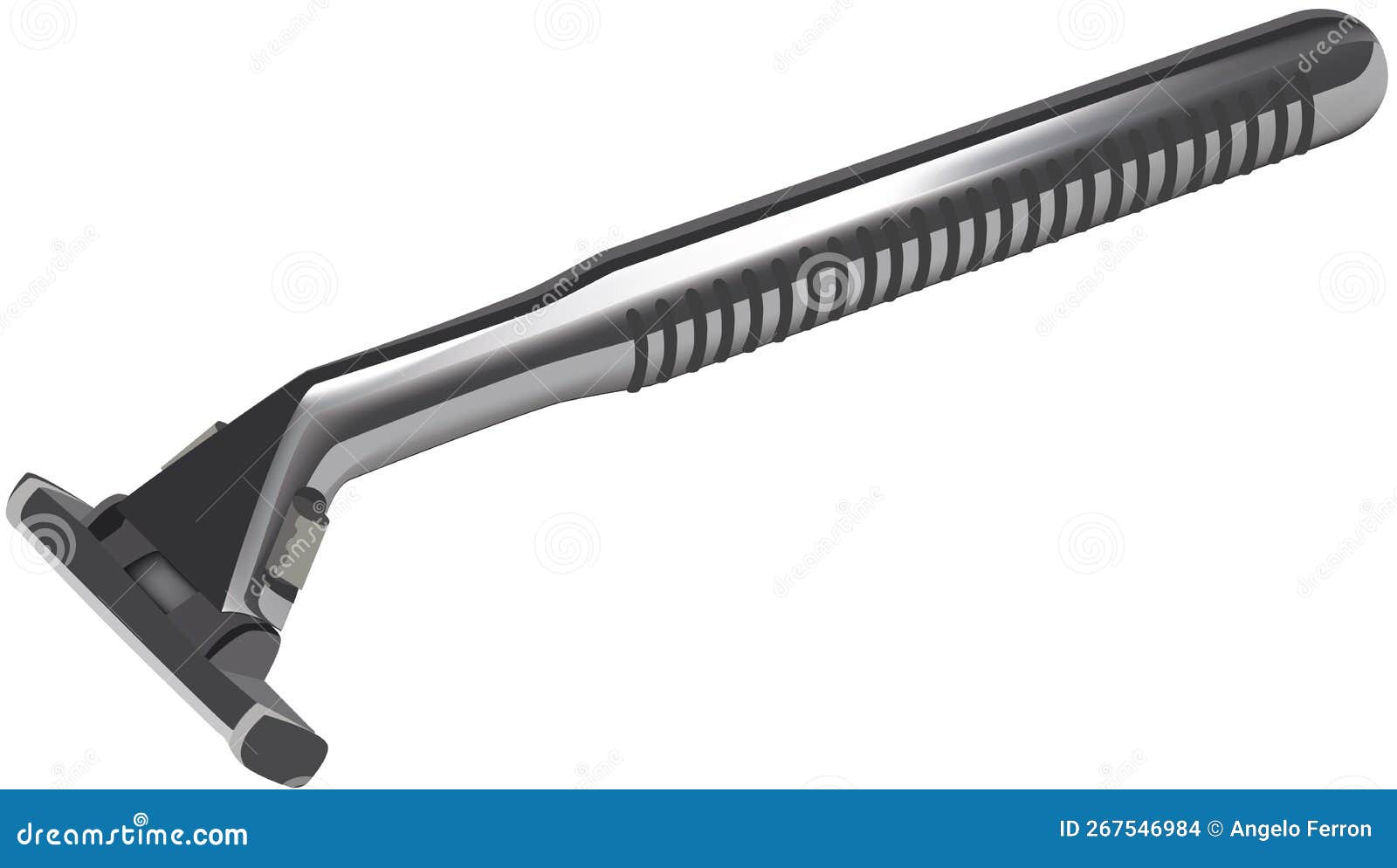 Hand Razor with Relative Razor Blades Use Beard Cut- Stock Vector ...