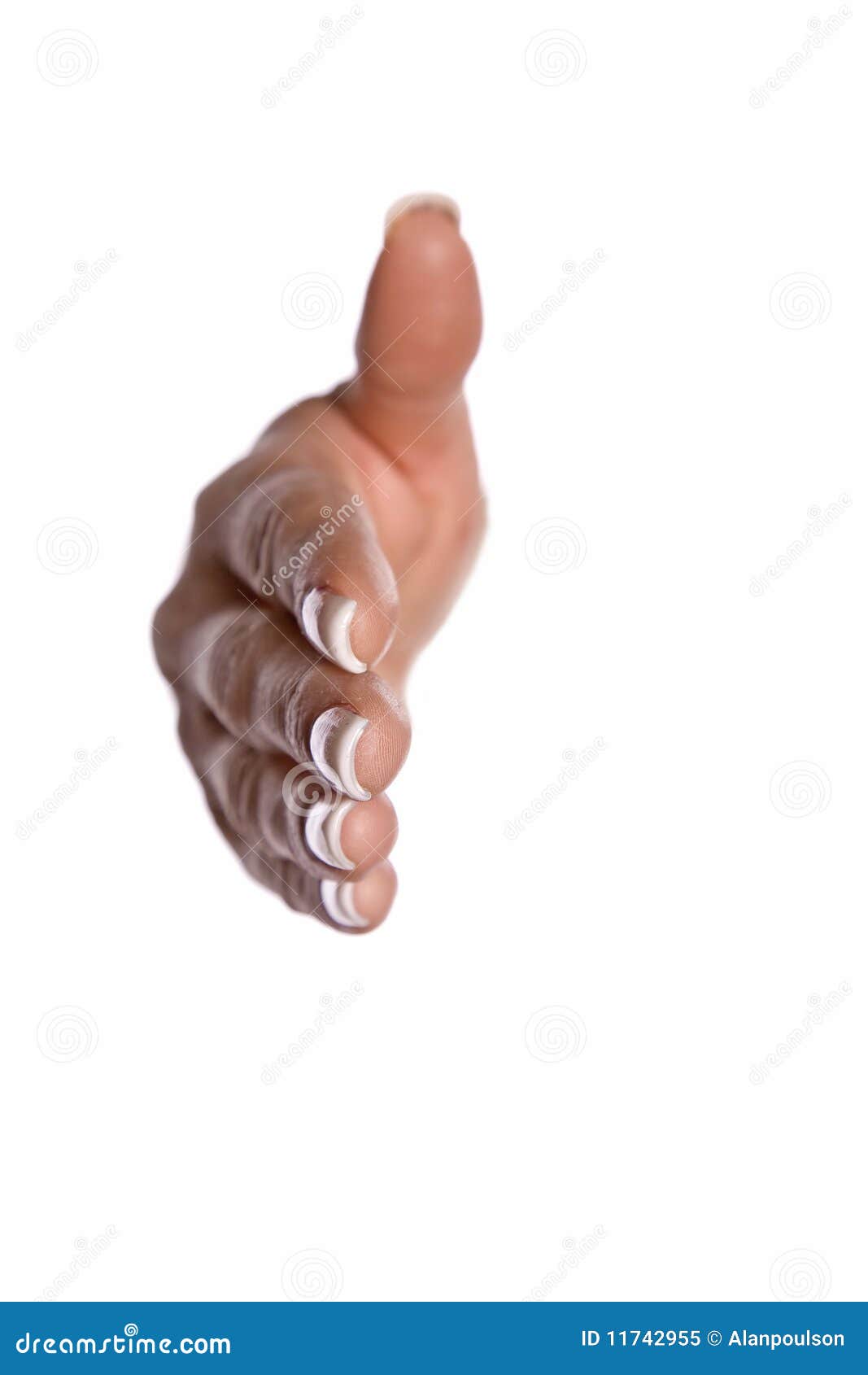 Hand Reaching Forward To Shake Stock Image - Image of collect, reach ...
