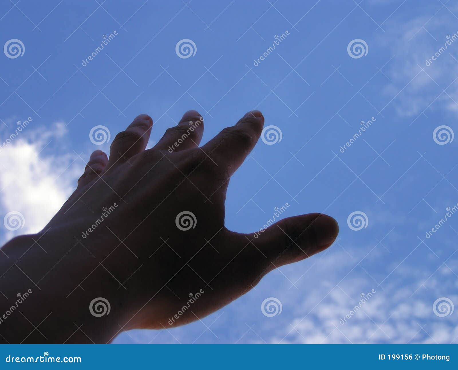 Hand Reaching Out Forward