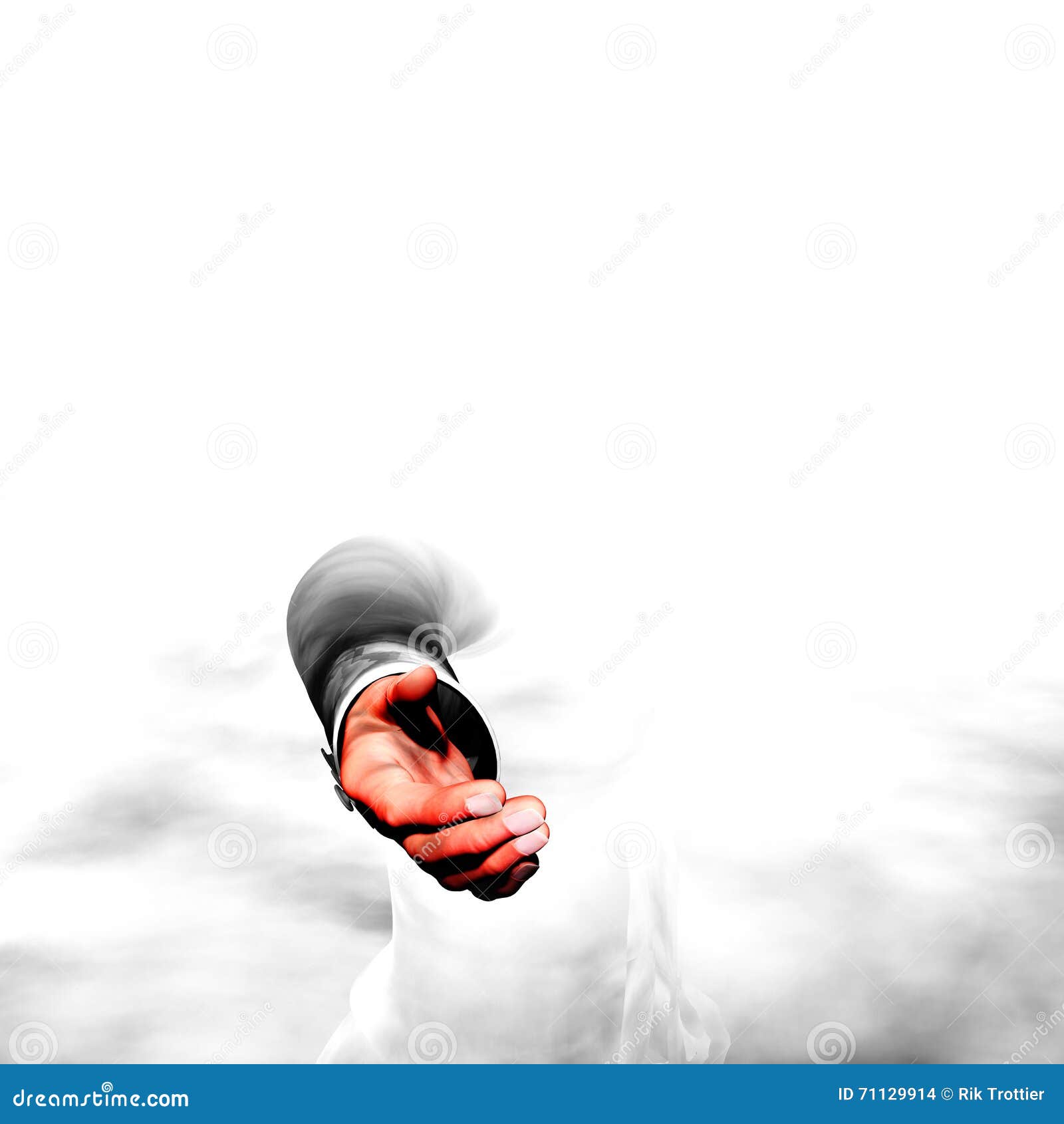 Hand reaching out of smoke stock illustration. Illustration of save ...