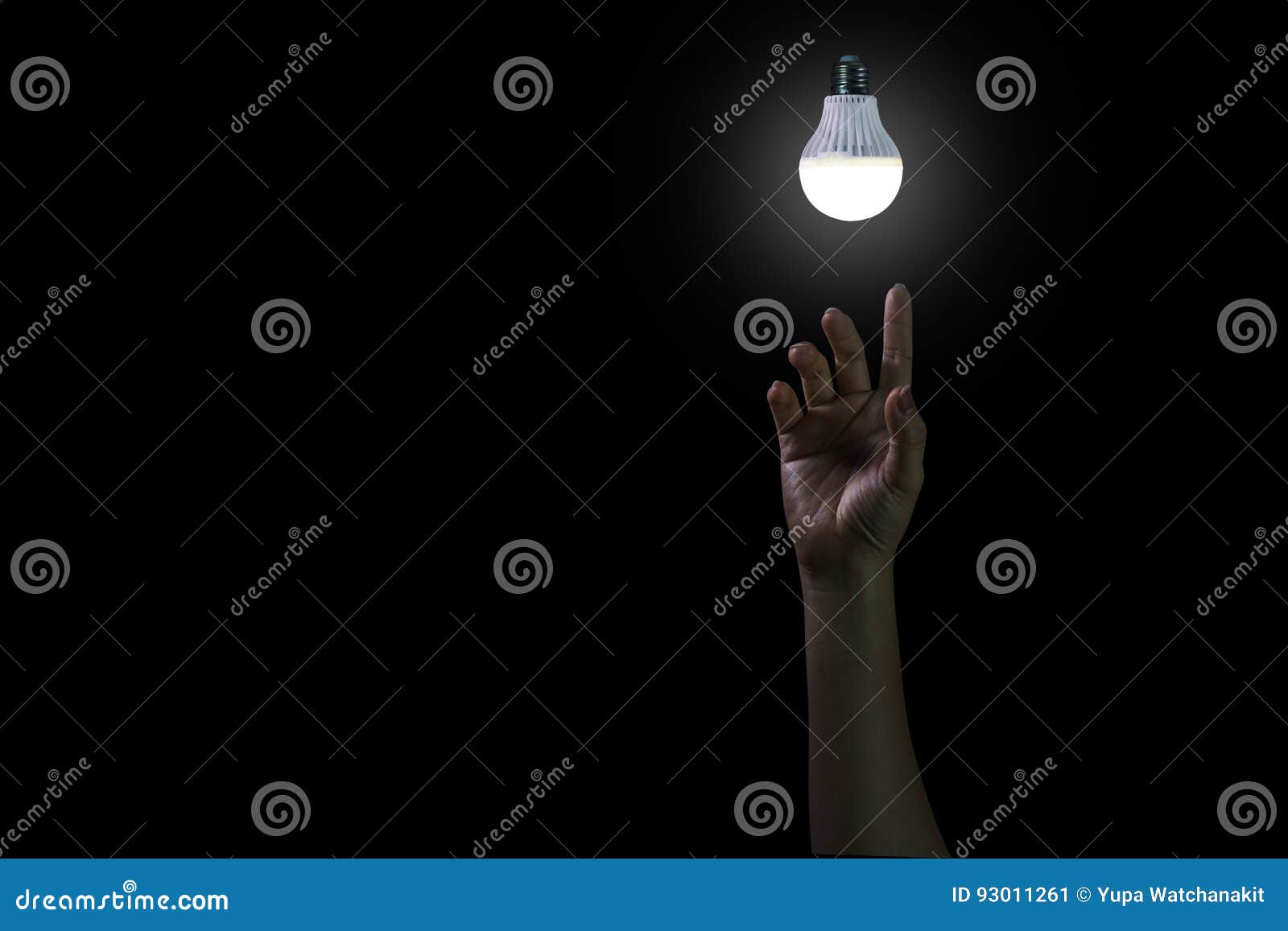 Hand Reaching Out To Light in Black Stock Image - Image of hopeful ...