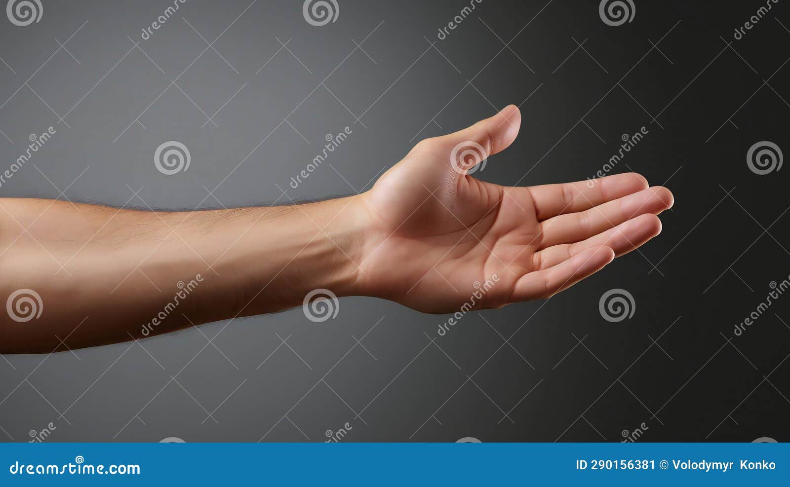 A Hand Reaching Out Towards the Camera. Generative Ai Stock ...