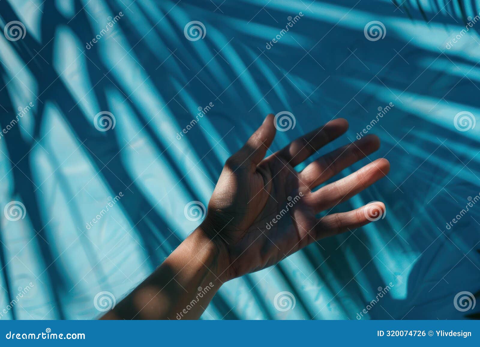 Hand Reaching with Shadow Patterns Stock Illustration - Illustration of ...