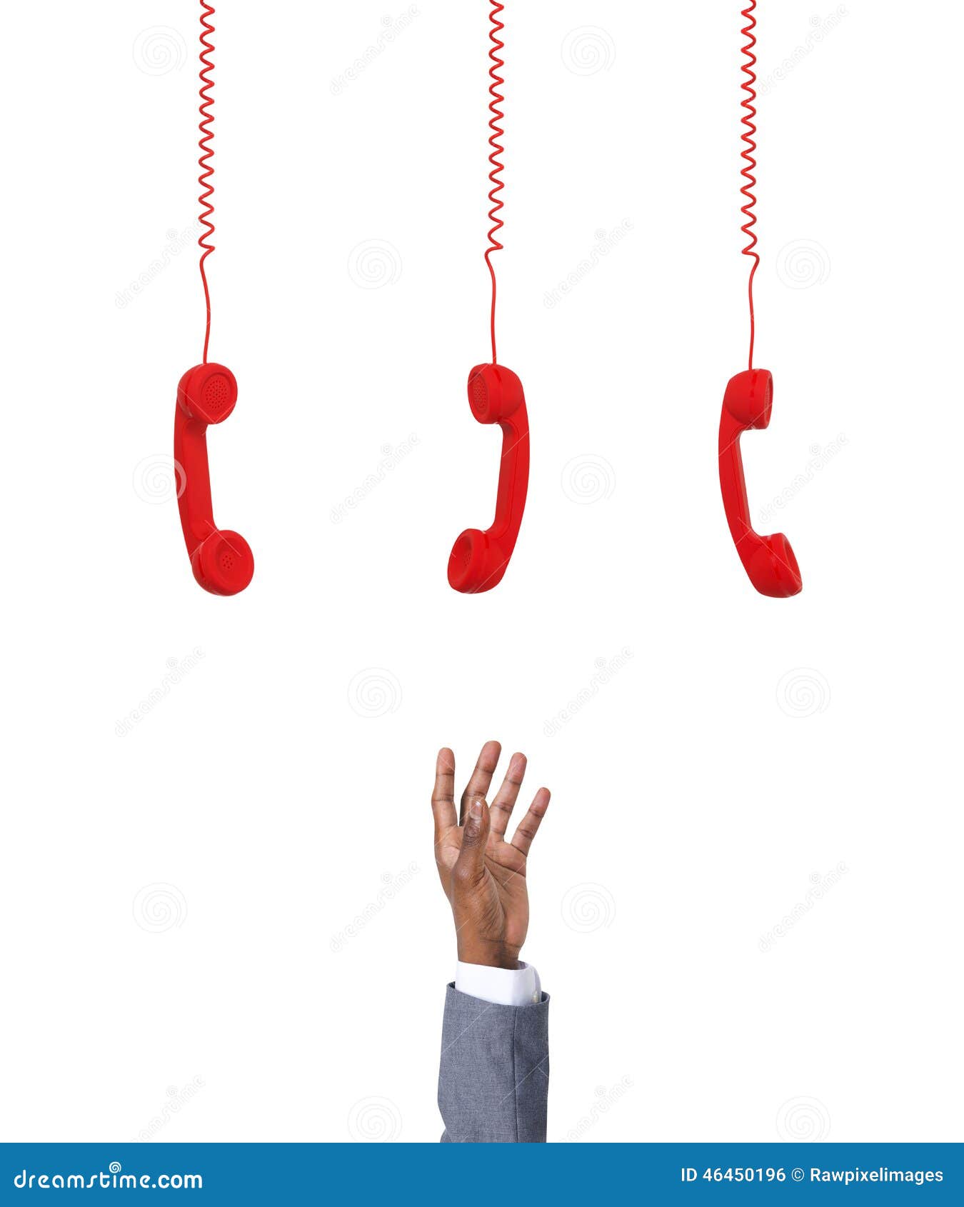 Hand Reaching for the Telephone Stock Photo - Image of medium ...