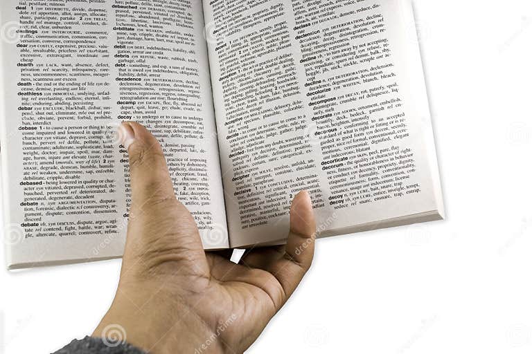 Hand Read Book stock photo. Image of study, book, dictionary - 10644416