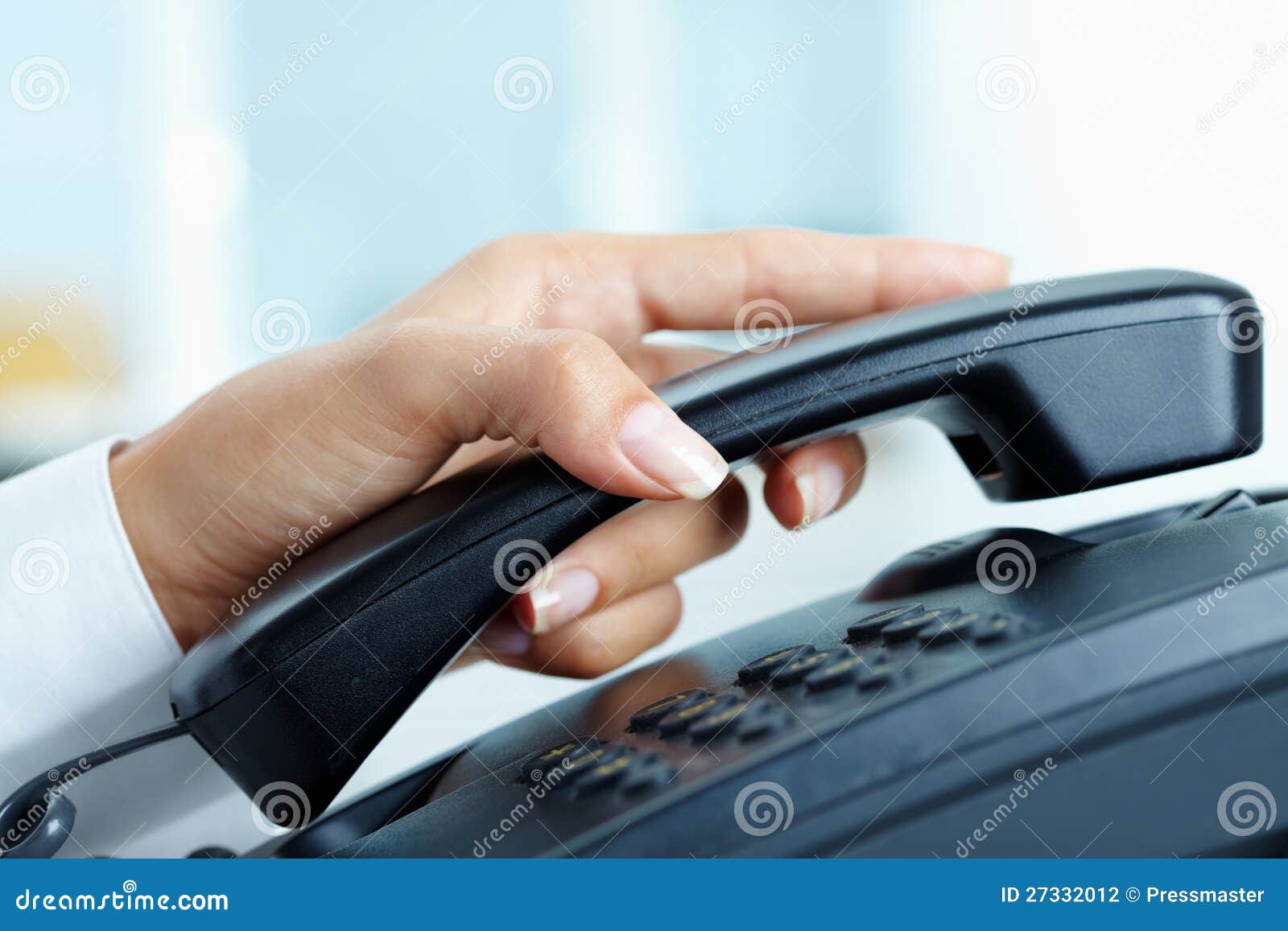 Hand with receiver stock photo. Image of connectivity - 27332012