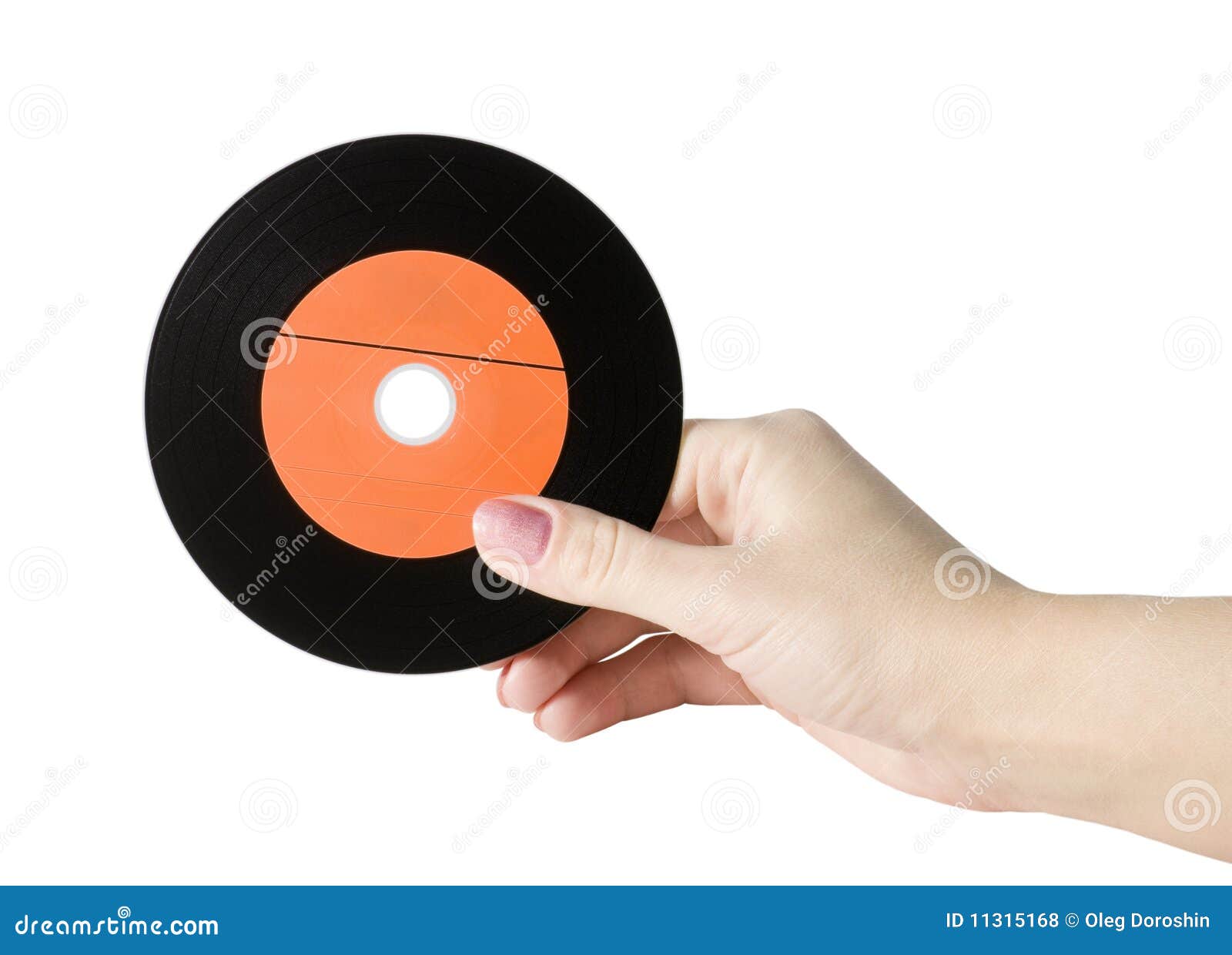 Hand with a record album stock photo. Image of symbol - 11315168
